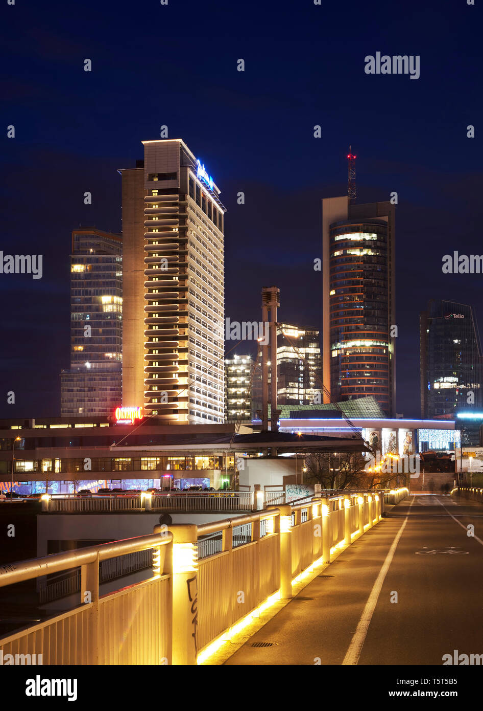 New city centre at Snipiskes district in Vilnius. Lithuania Stock Photo ...