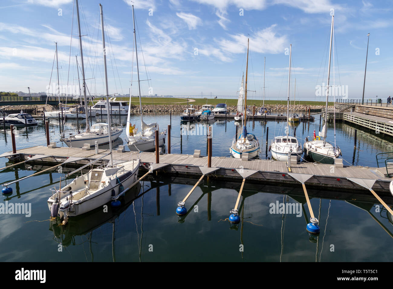 Small Sailboat Harbour in Malmo, Sweden Stock Photo - Alamy