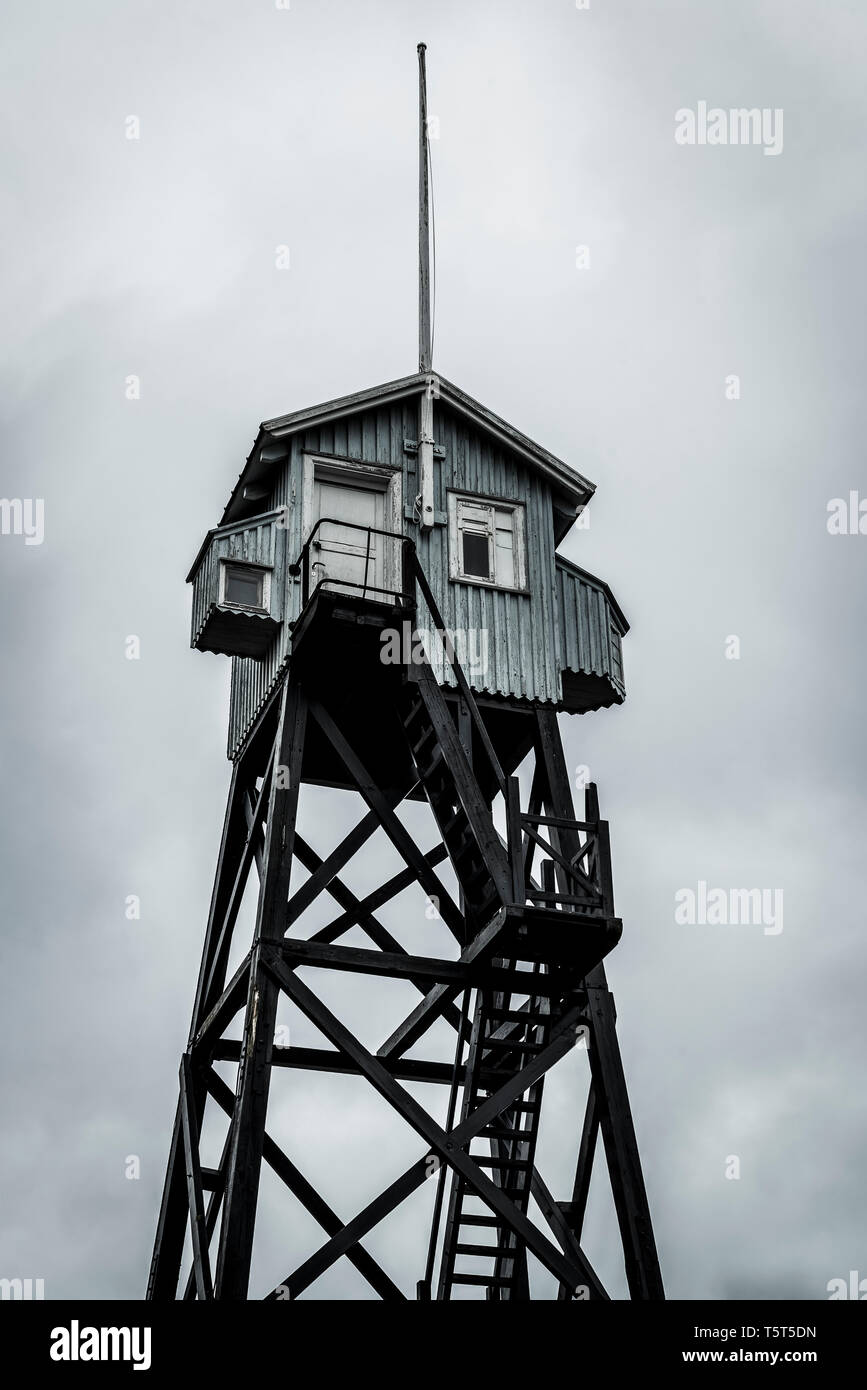 Harbour watchtower, Denmark Stock Photo - Alamy
