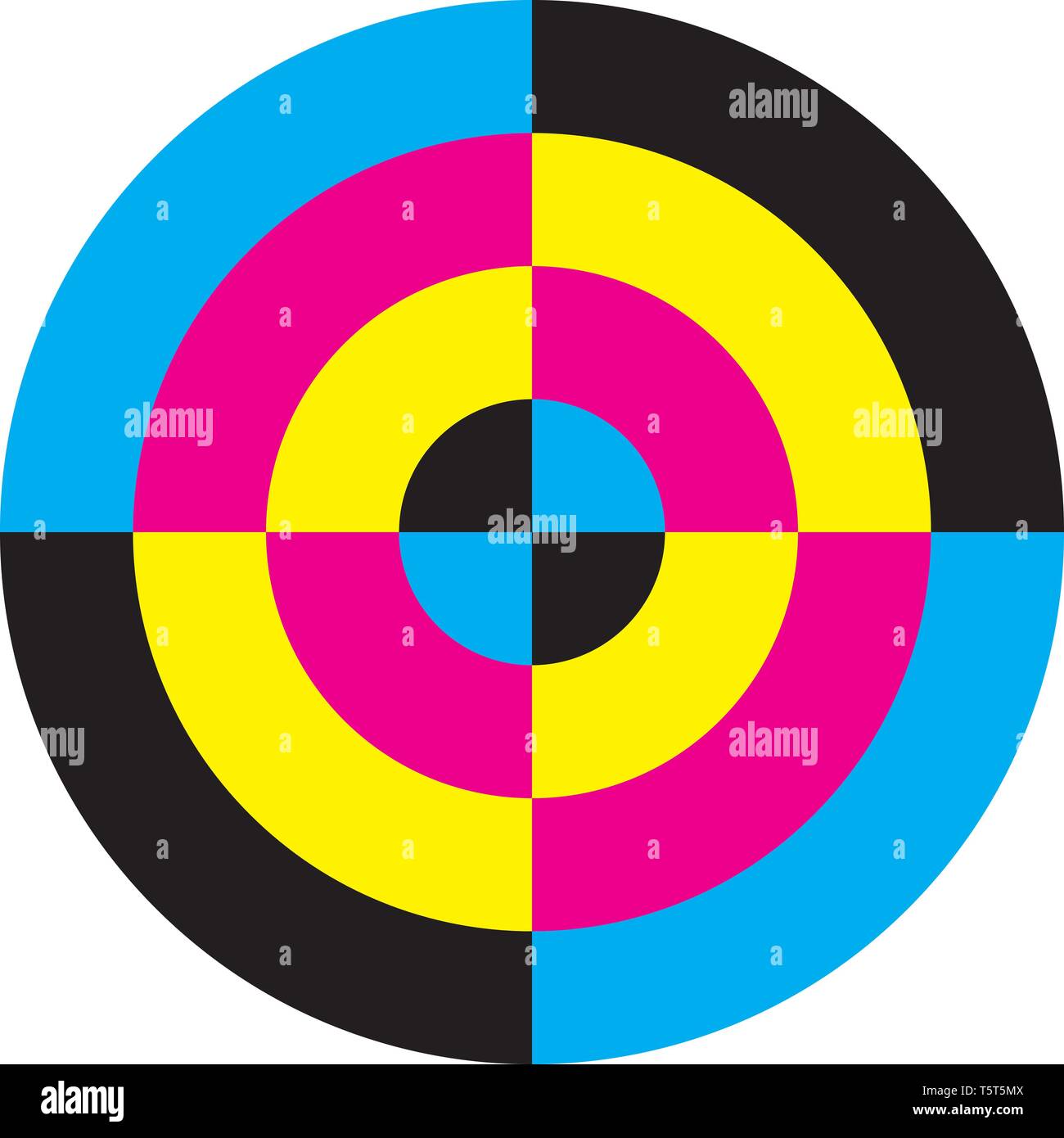 Cyan Magenta Yellow Black Dots