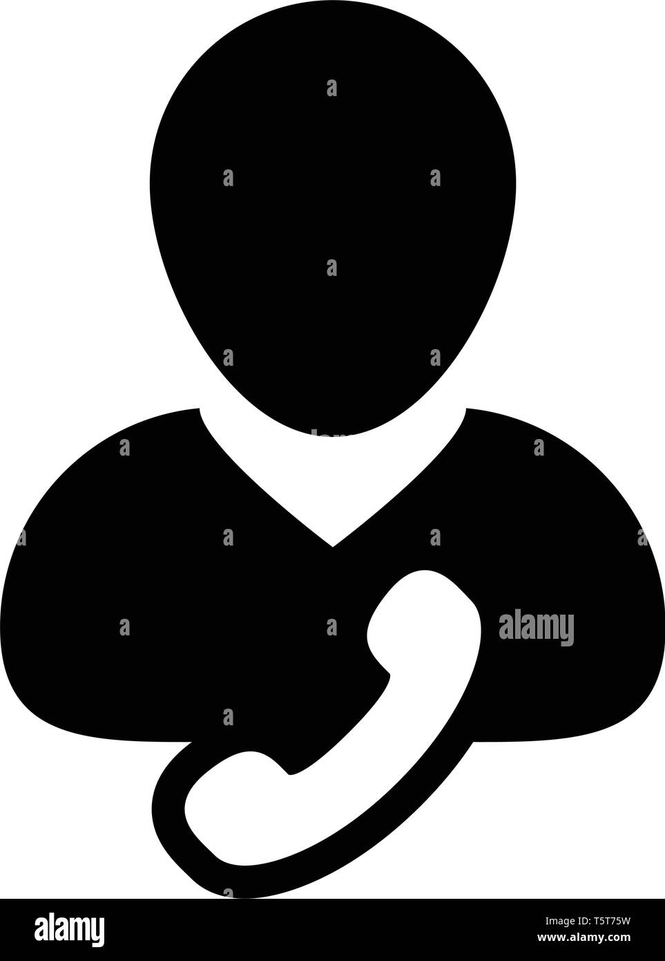 Operator icon vector male user person profile avatar with phone symbol ...