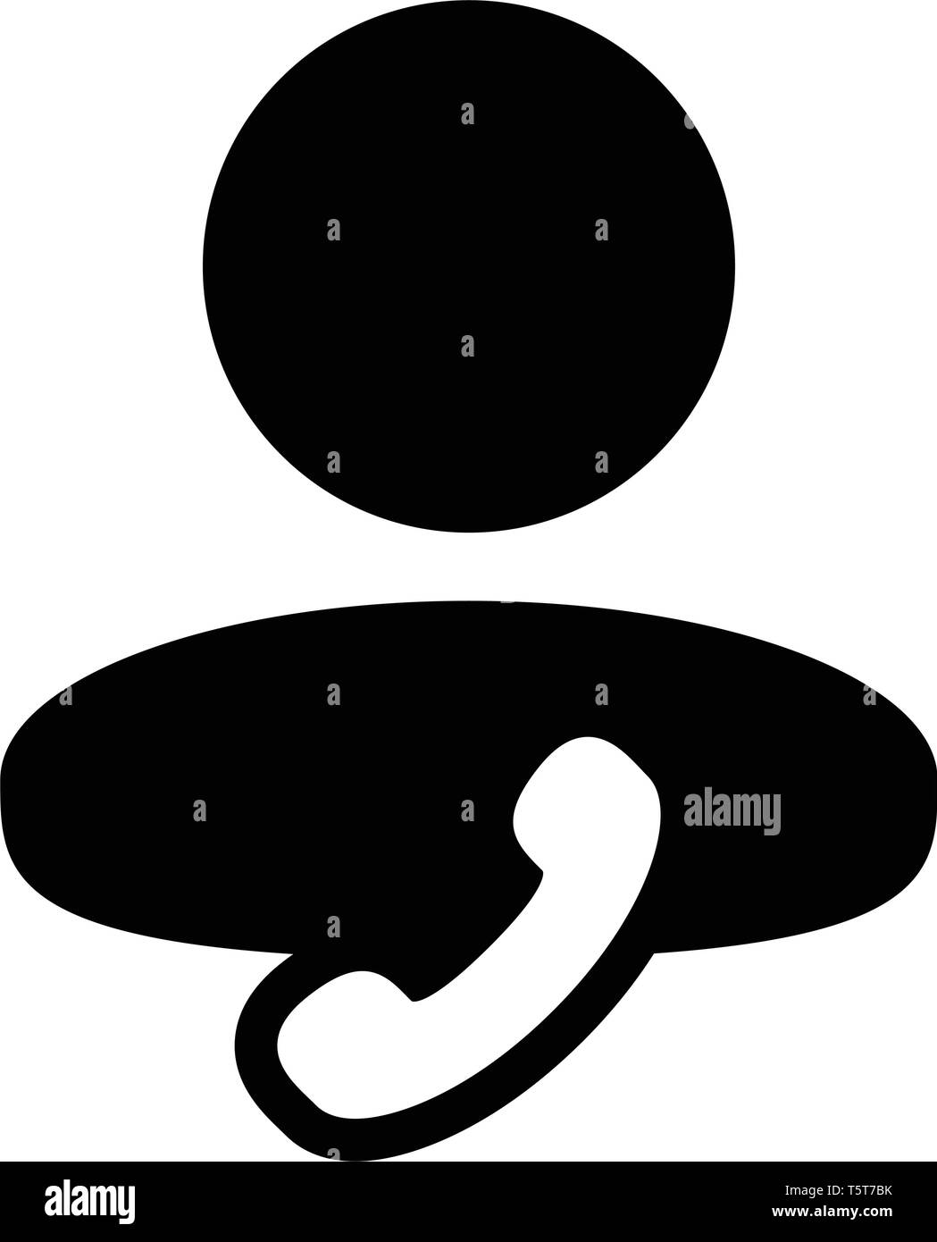 Telephone icon vector male user person profile avatar with phone symbol ...