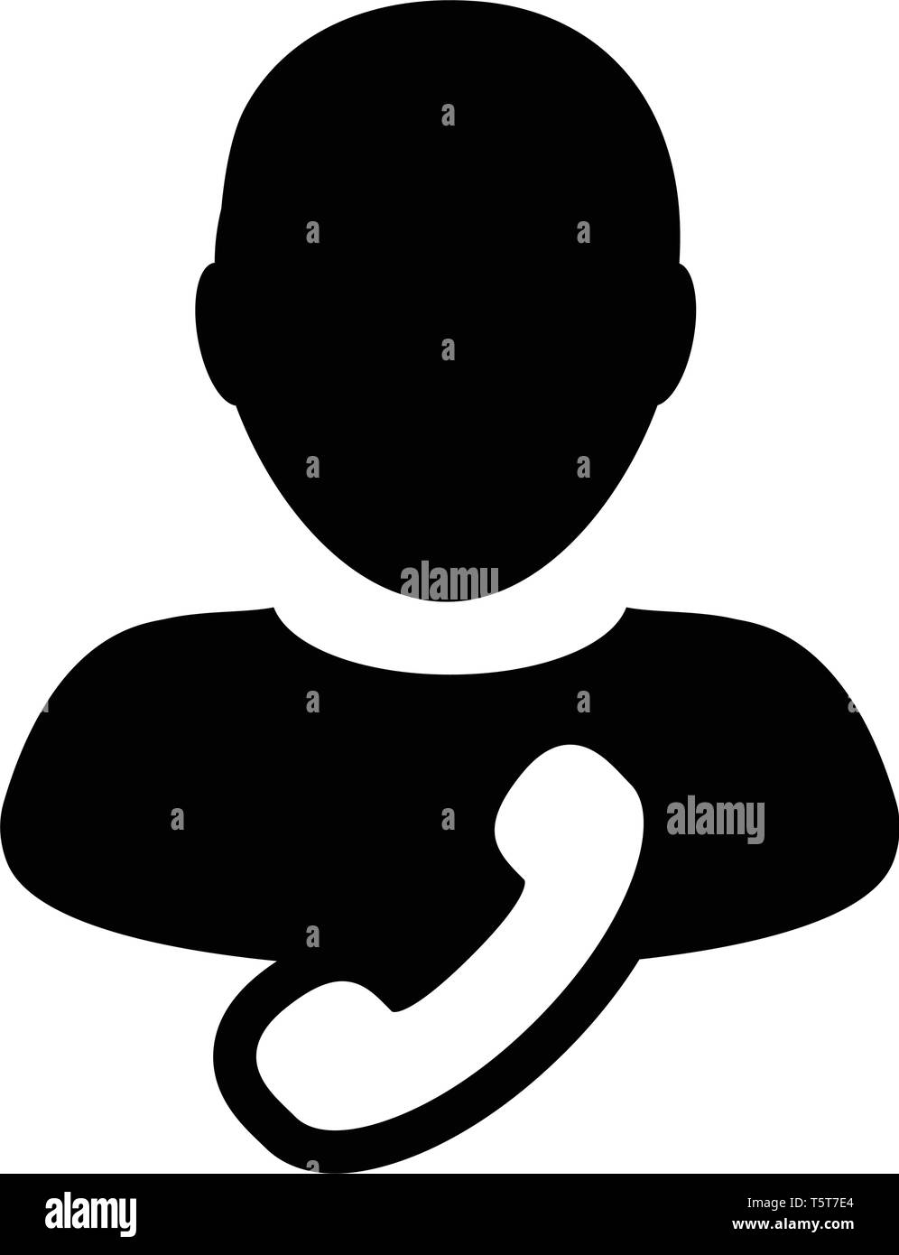 Client icon vector male user person profile avatar with phone symbol ...