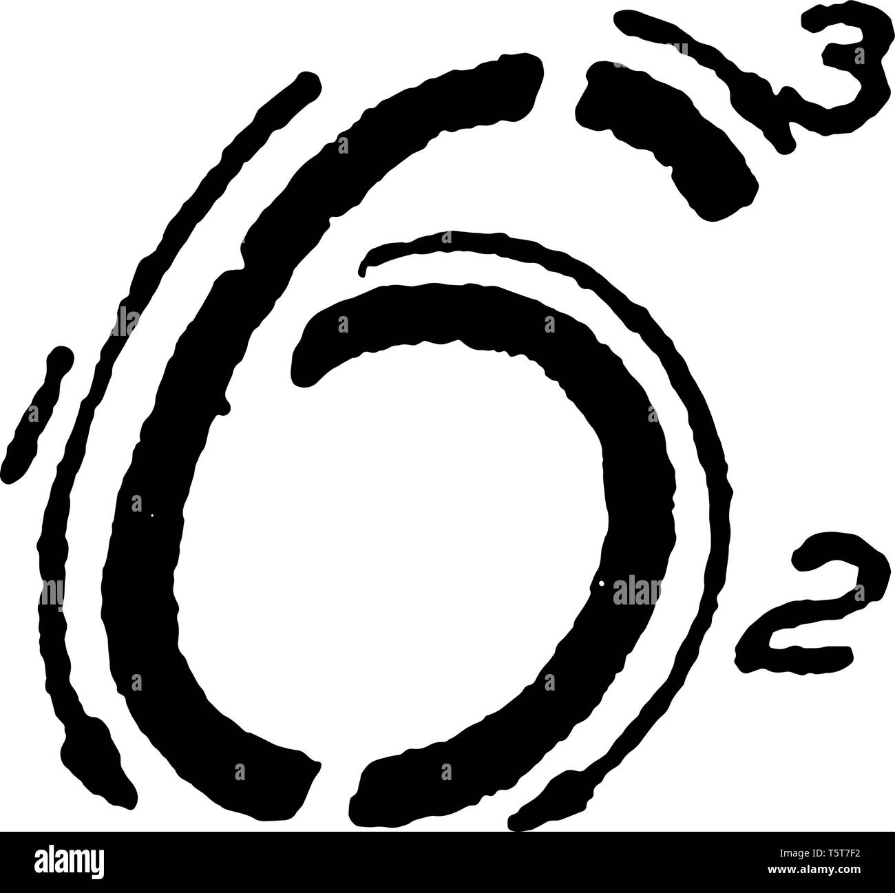 This is an image of how to write the inclined capital number 6 using ...