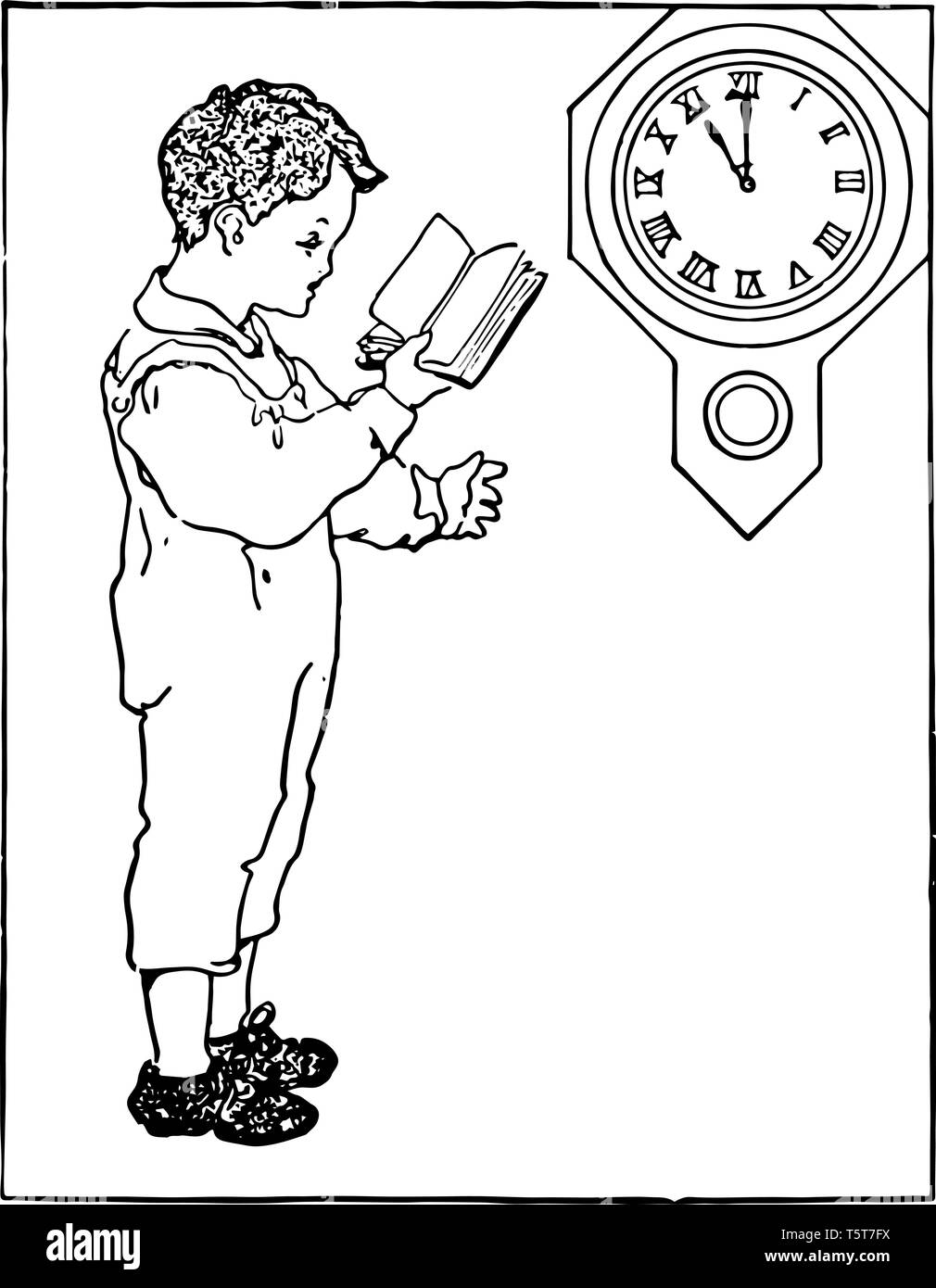 Clock time 11 00 Stock Vector Images - Alamy