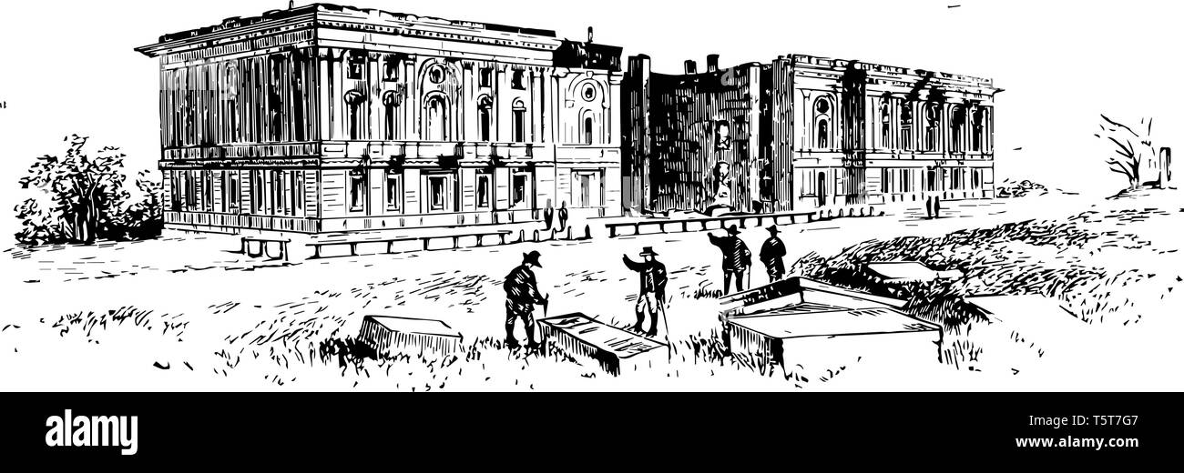 Capitol Building Line Drawing