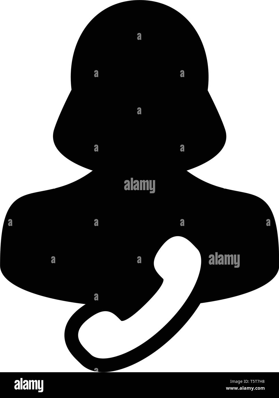 Girl talking in telephone Stock Vector Images - Alamy
