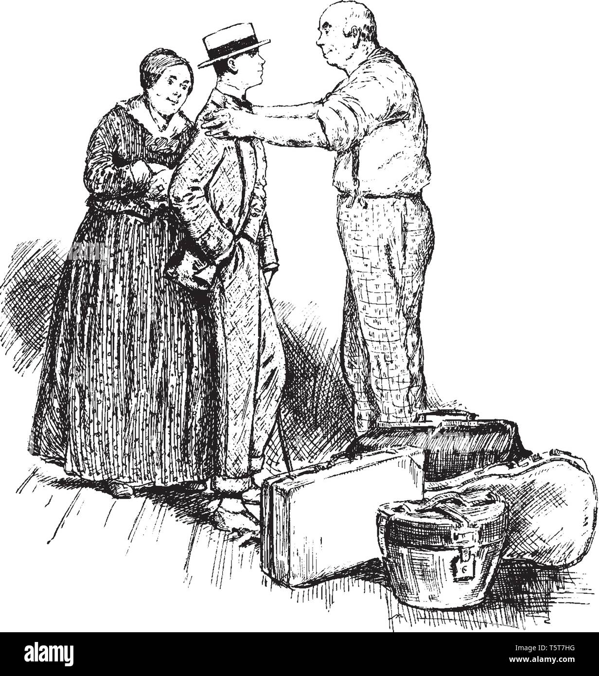 Two men drawing on ground Stock Vector Images - Alamy