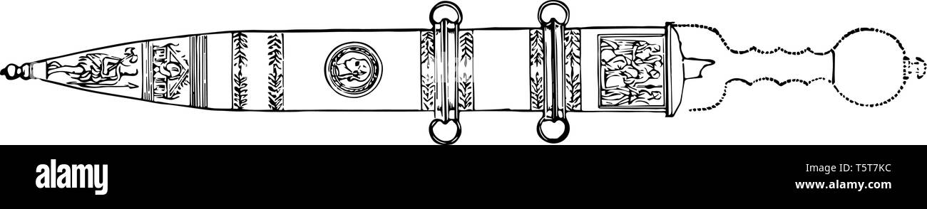 Roman Sword Drawing