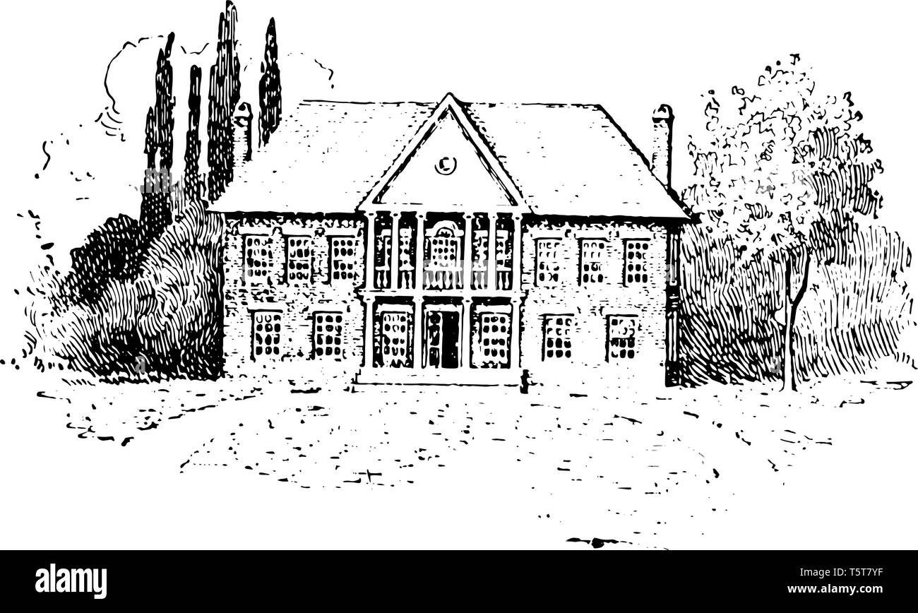Image showing the historical old capitol building at Williamsburg ...