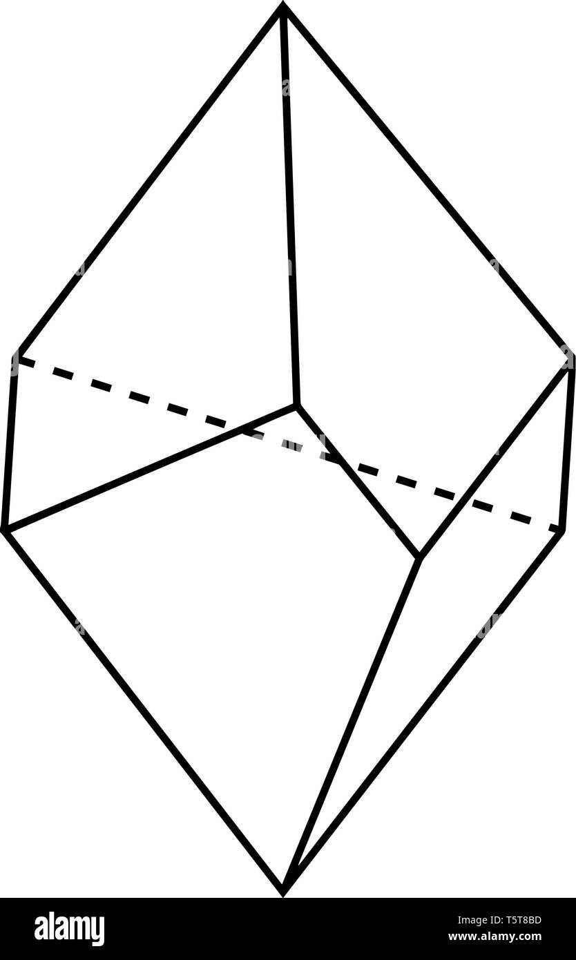 Trigonal trapezohedron Stock Vector Images - Alamy