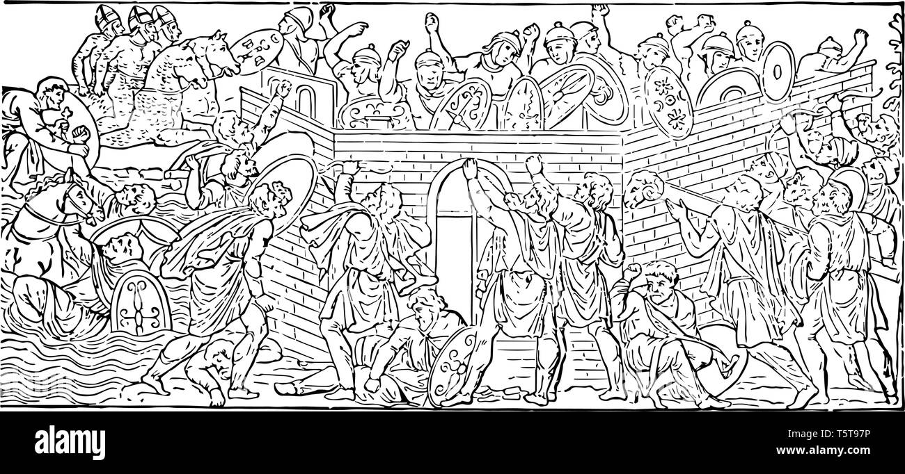 Fighting armies Stock Vector Images - Alamy