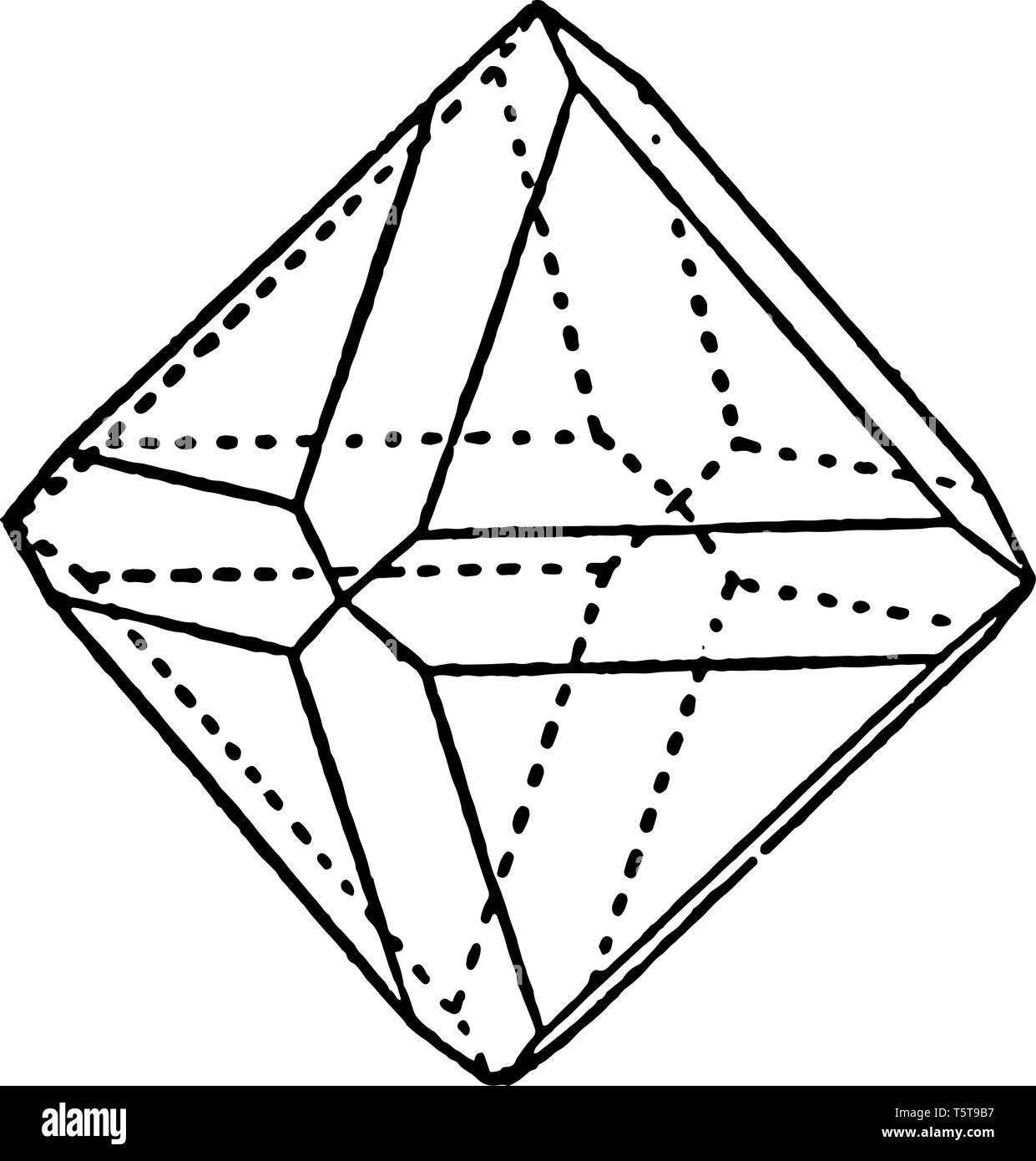The sample Combination of rhombic dodecahedron and octahedron ...