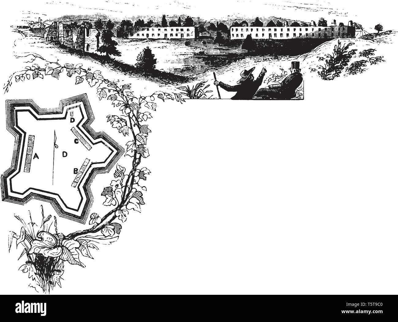 Barrack buildings Stock Vector Images - Alamy