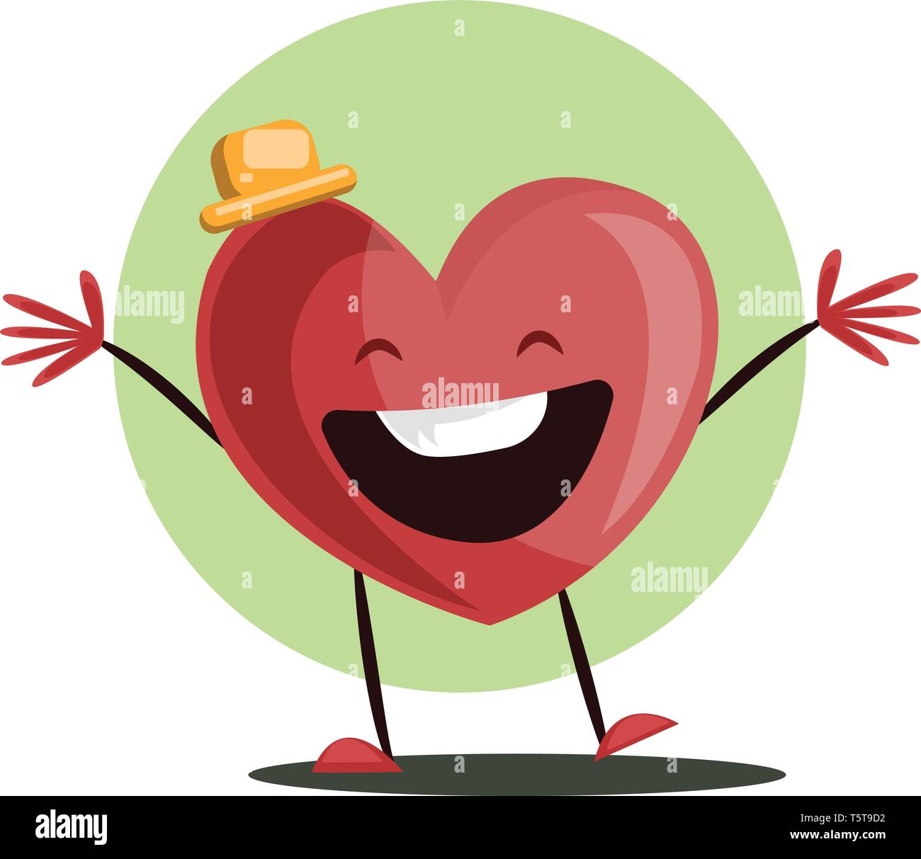 Cartoon illustration laughing heart hi-res stock photography and images ...