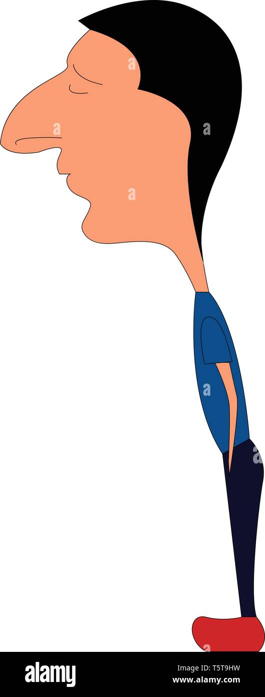 Big nose man Stock Vector Images - Alamy