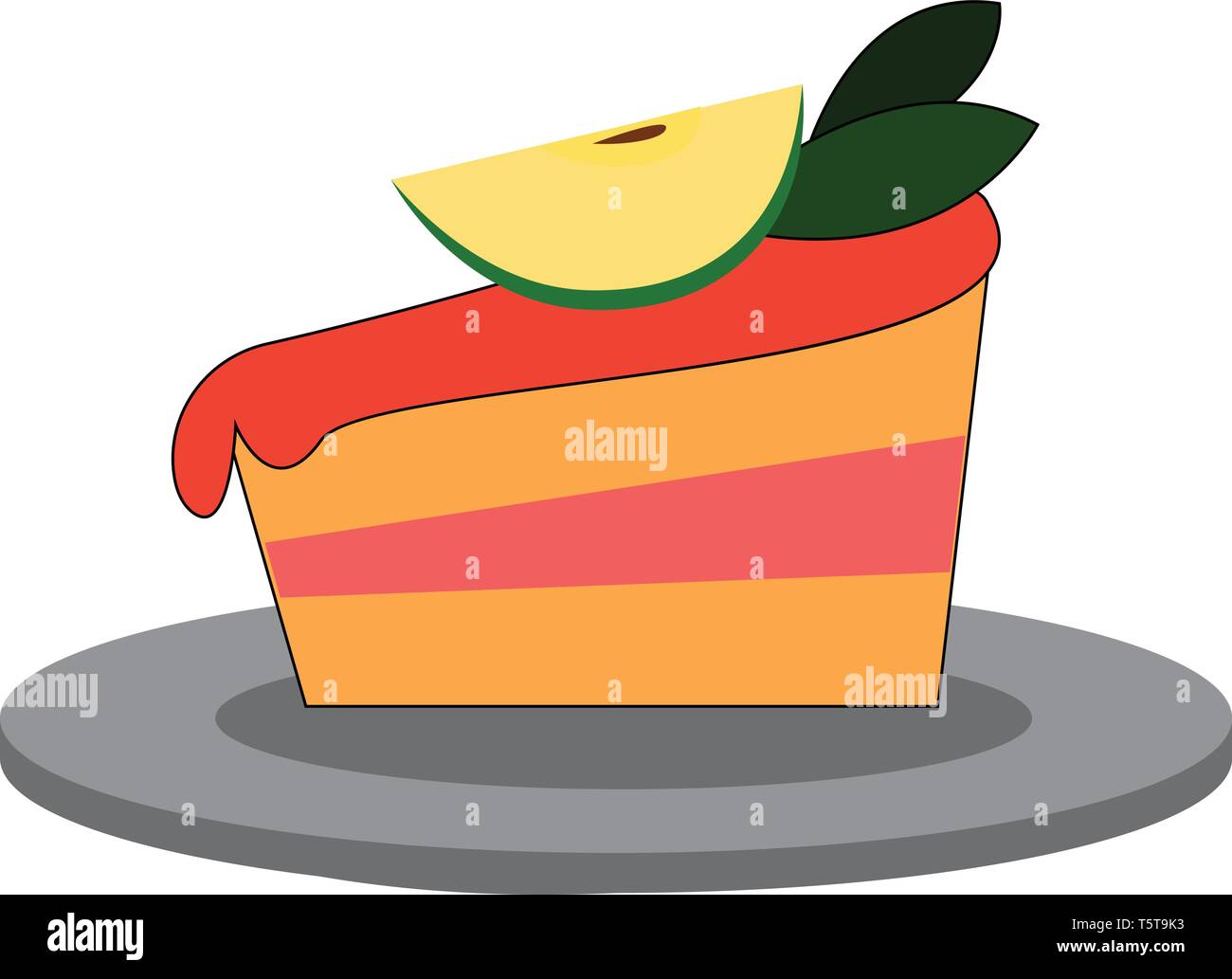 Simple cupcake with colorful sprinkles vector illustration on white ...