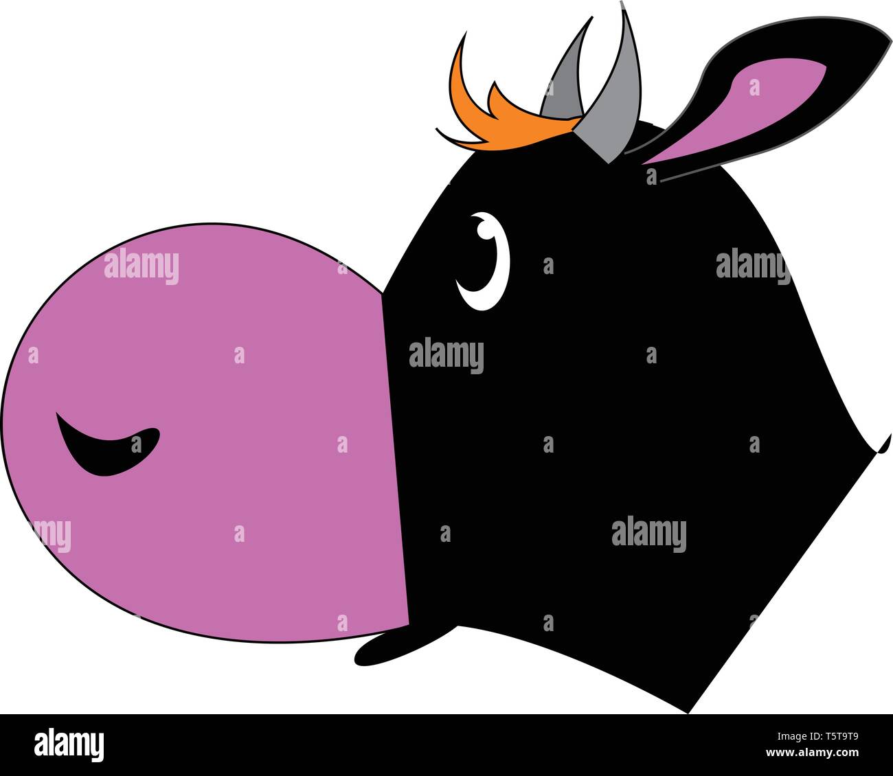 Side view white dairy Stock Vector Images - Alamy