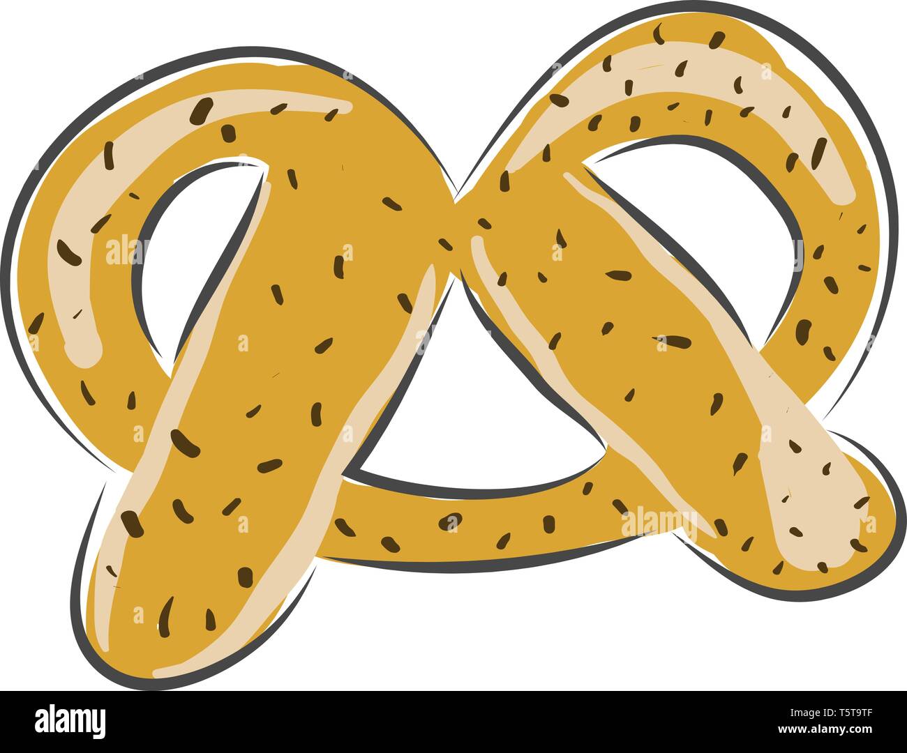 Simple cracker vector illustration on white background Stock Vector ...