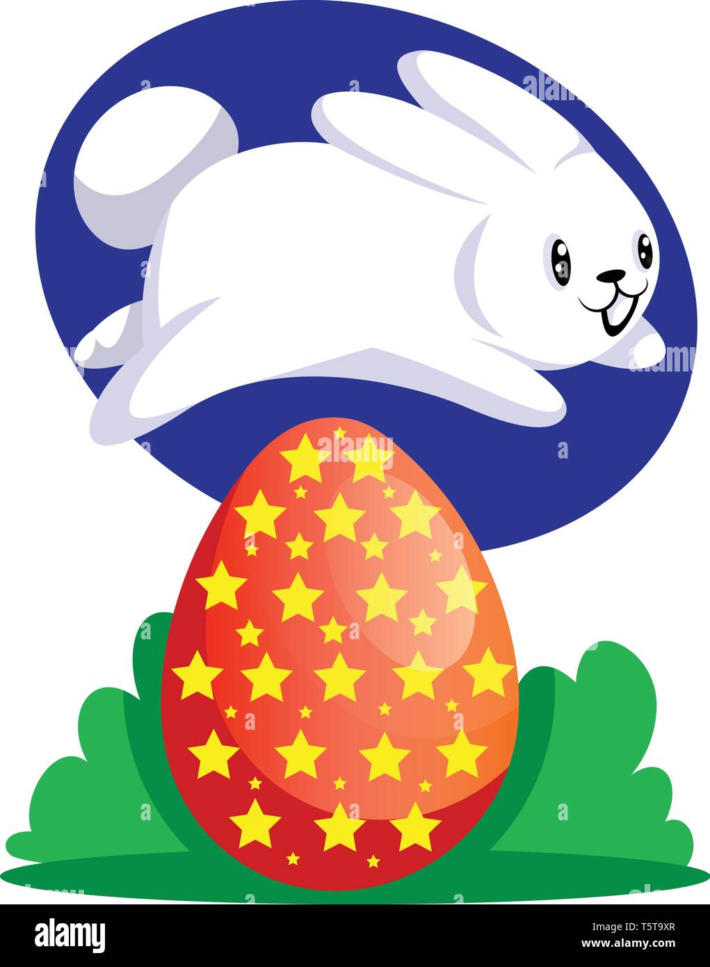 Rabbit jumping on white hi-res stock photography and images - Alamy