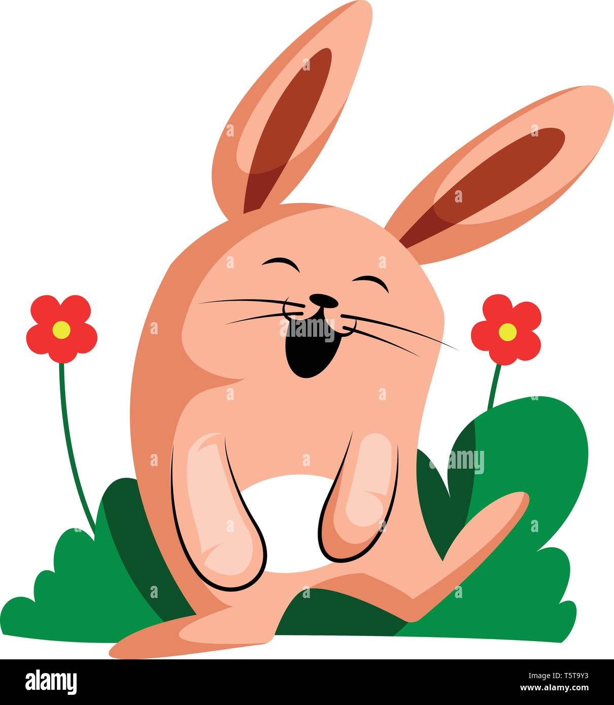 Cute cartoon flowers in Stock Vector Images - Alamy