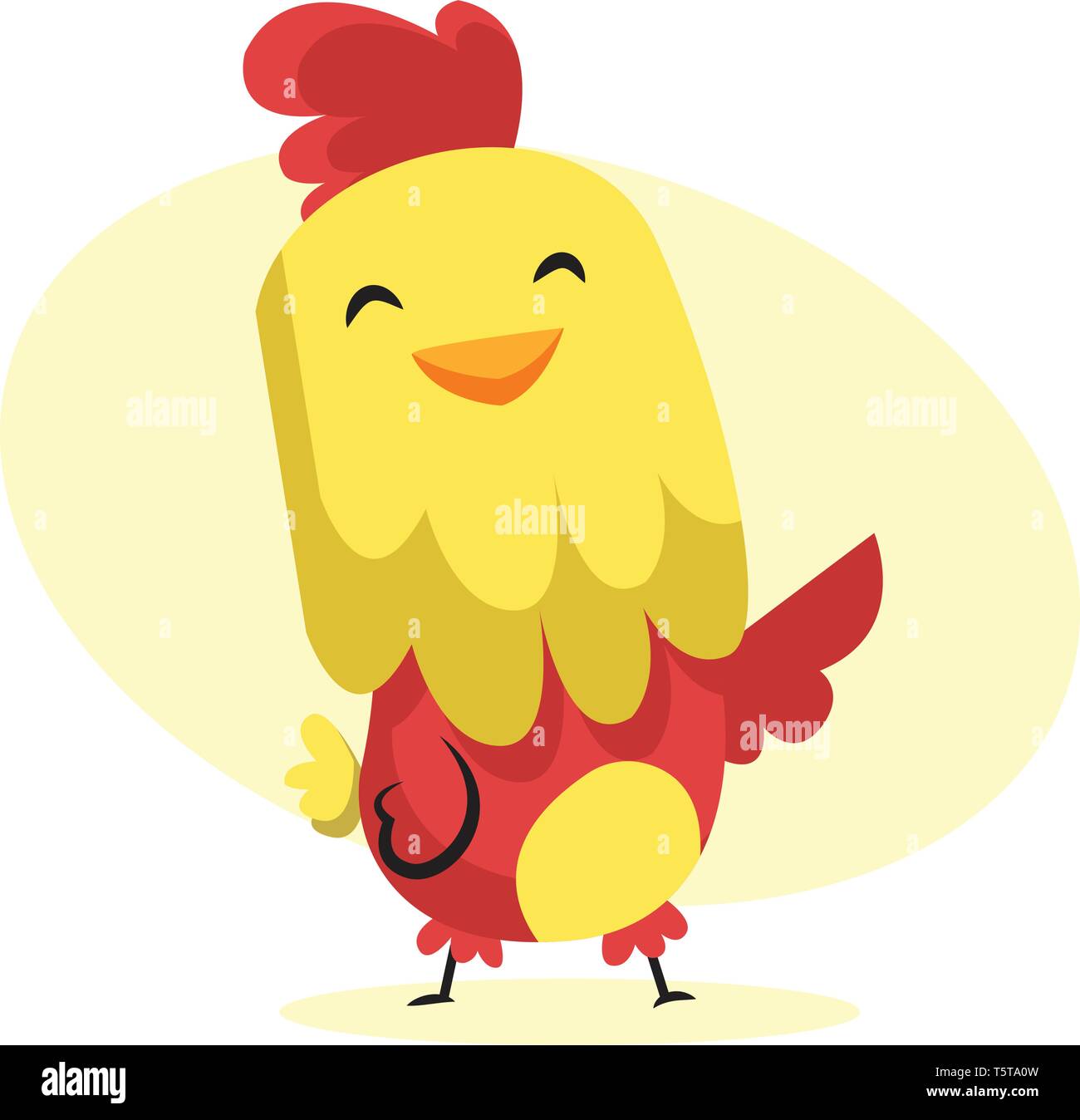 Cartoon illustration funny comic rooster hi-res stock photography and ...