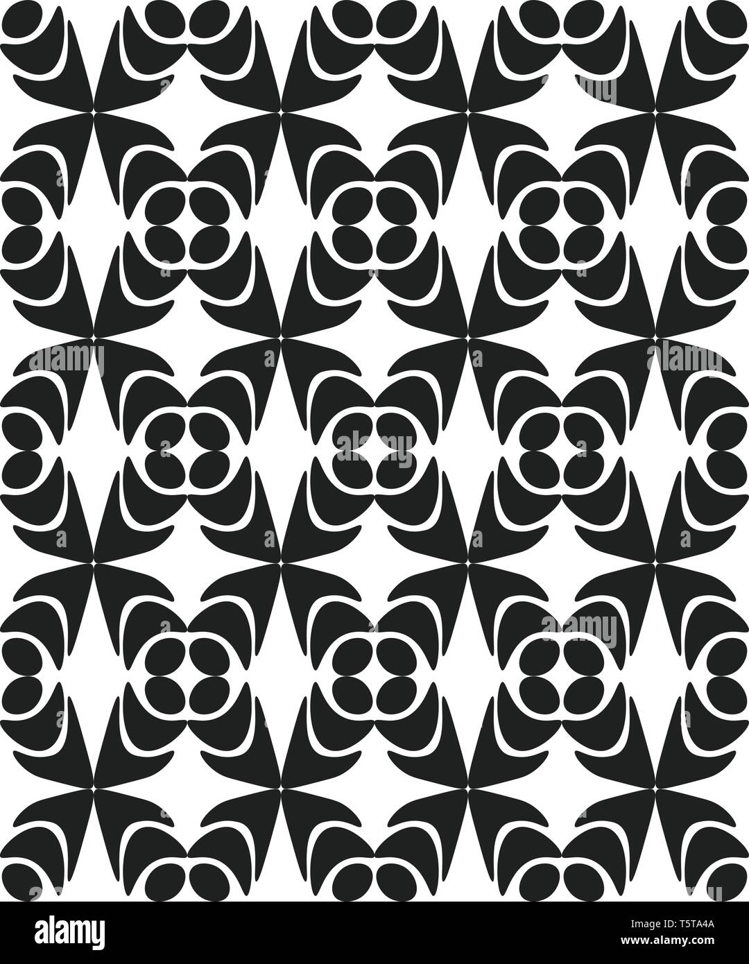 An Artistic Pattern Of A Design Arranged In A Sequence Vector Color