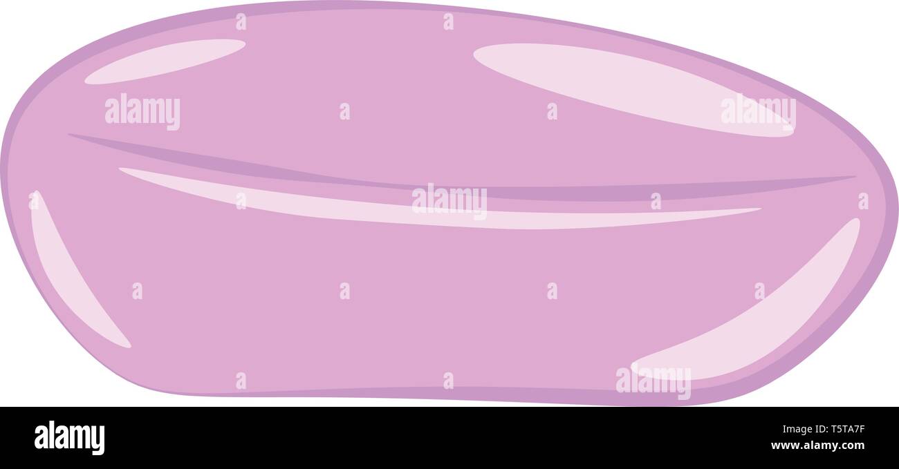 An image of an elongated pink soap vector color drawing or illustration ...