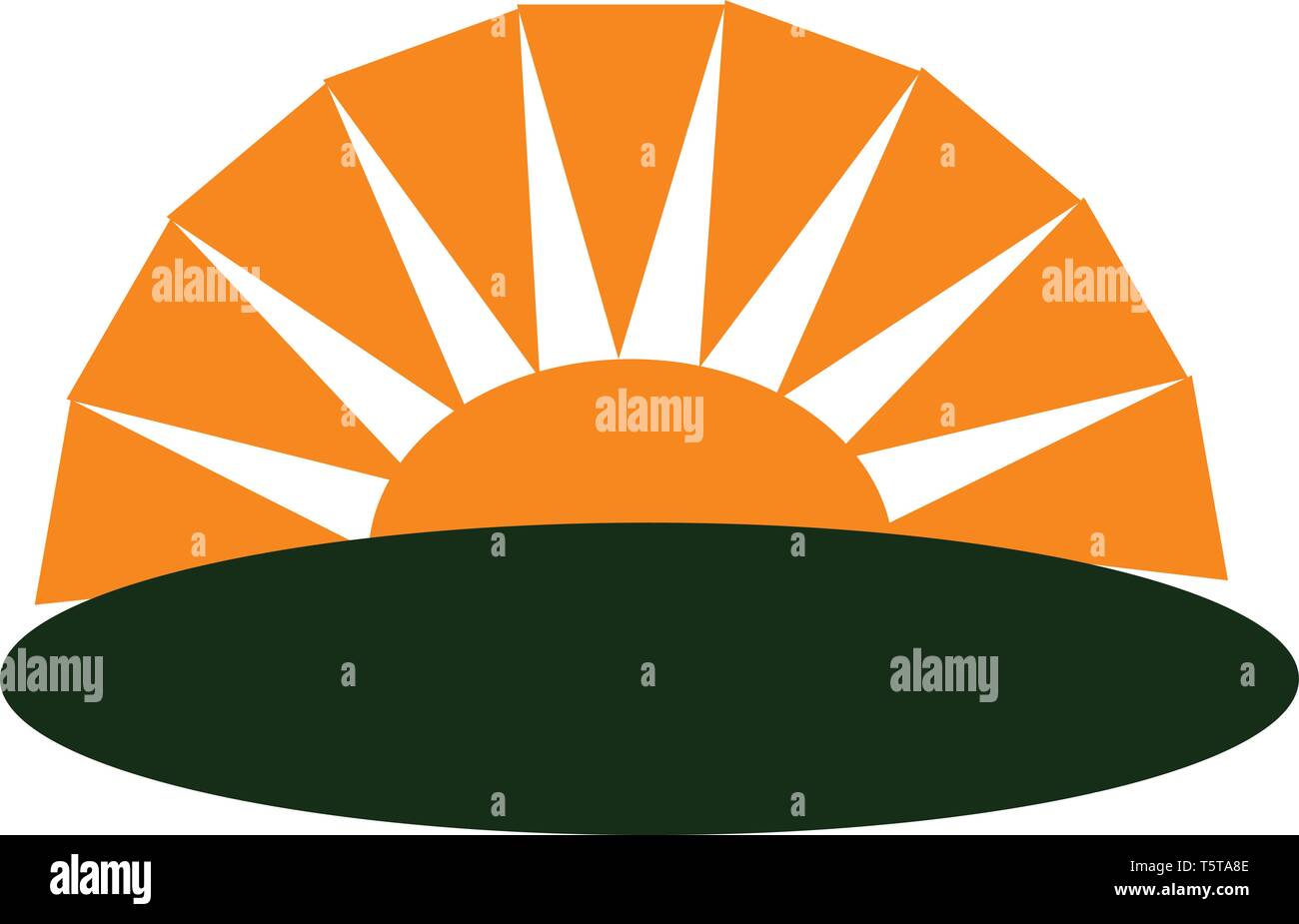 Setting sun sky Stock Vector Images - Alamy