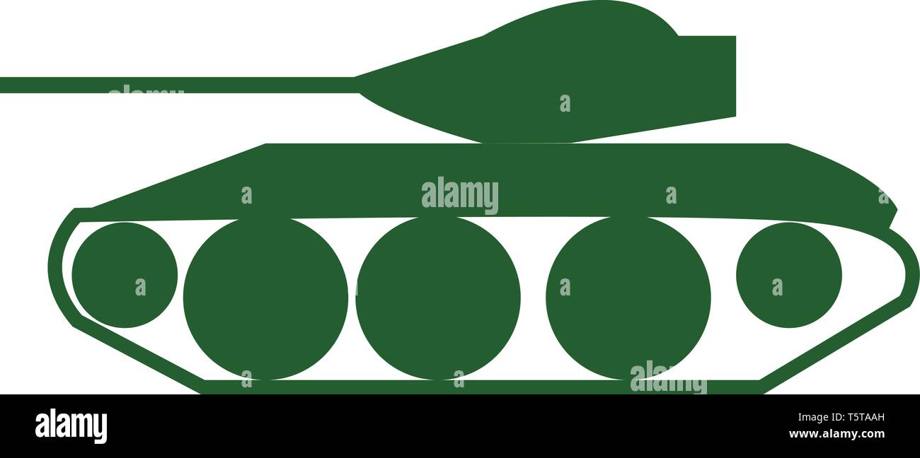 Clipart of an army tanker machine use in warfront vector color drawing ...