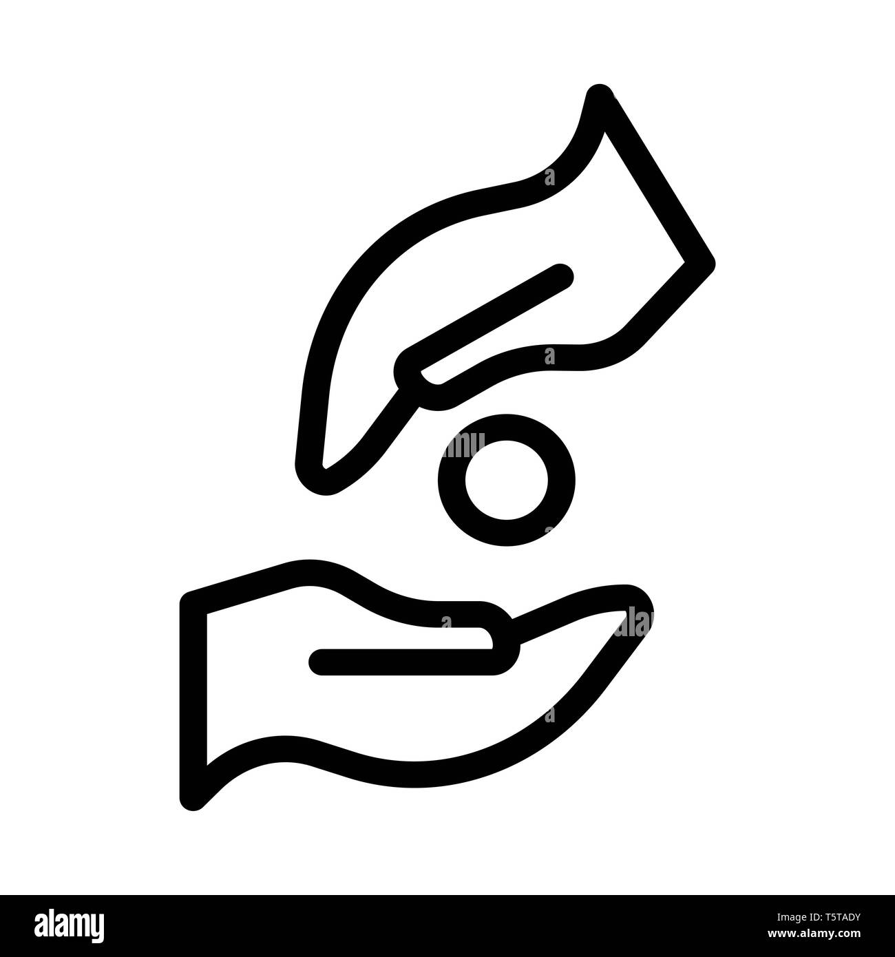 Ramadan charity donate alms Islam Religion Culture Vector Line Icons ...