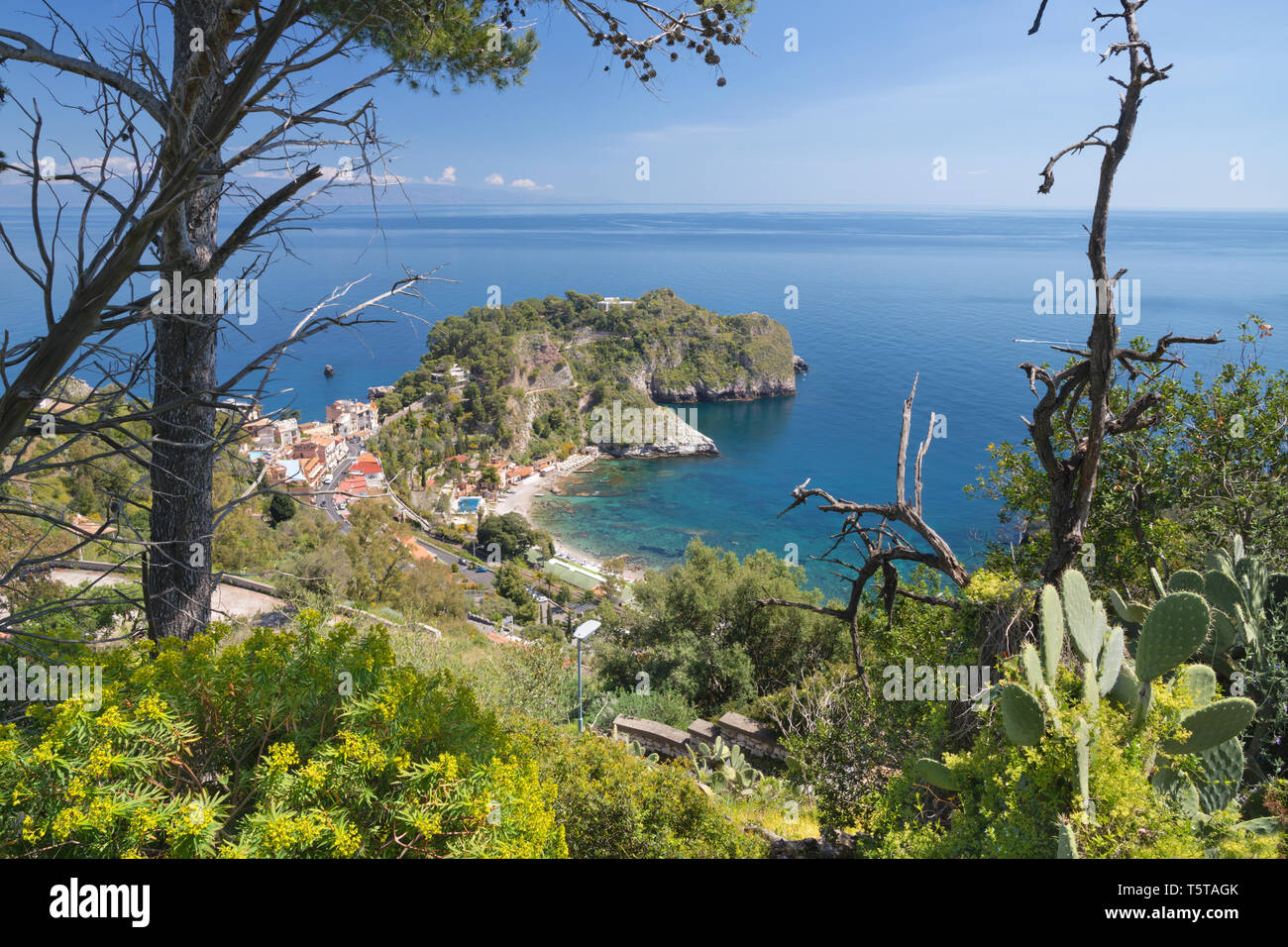 Taormina - The beautifull mediterranean landscape of Sicily Stock Photo ...