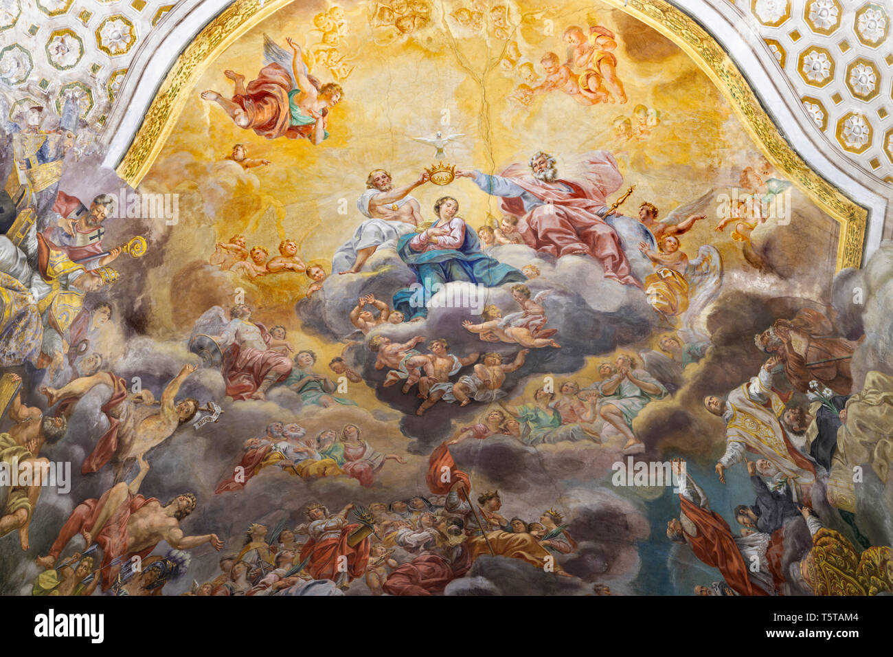 The coronation of mary fresco hi-res stock photography and images - Alamy