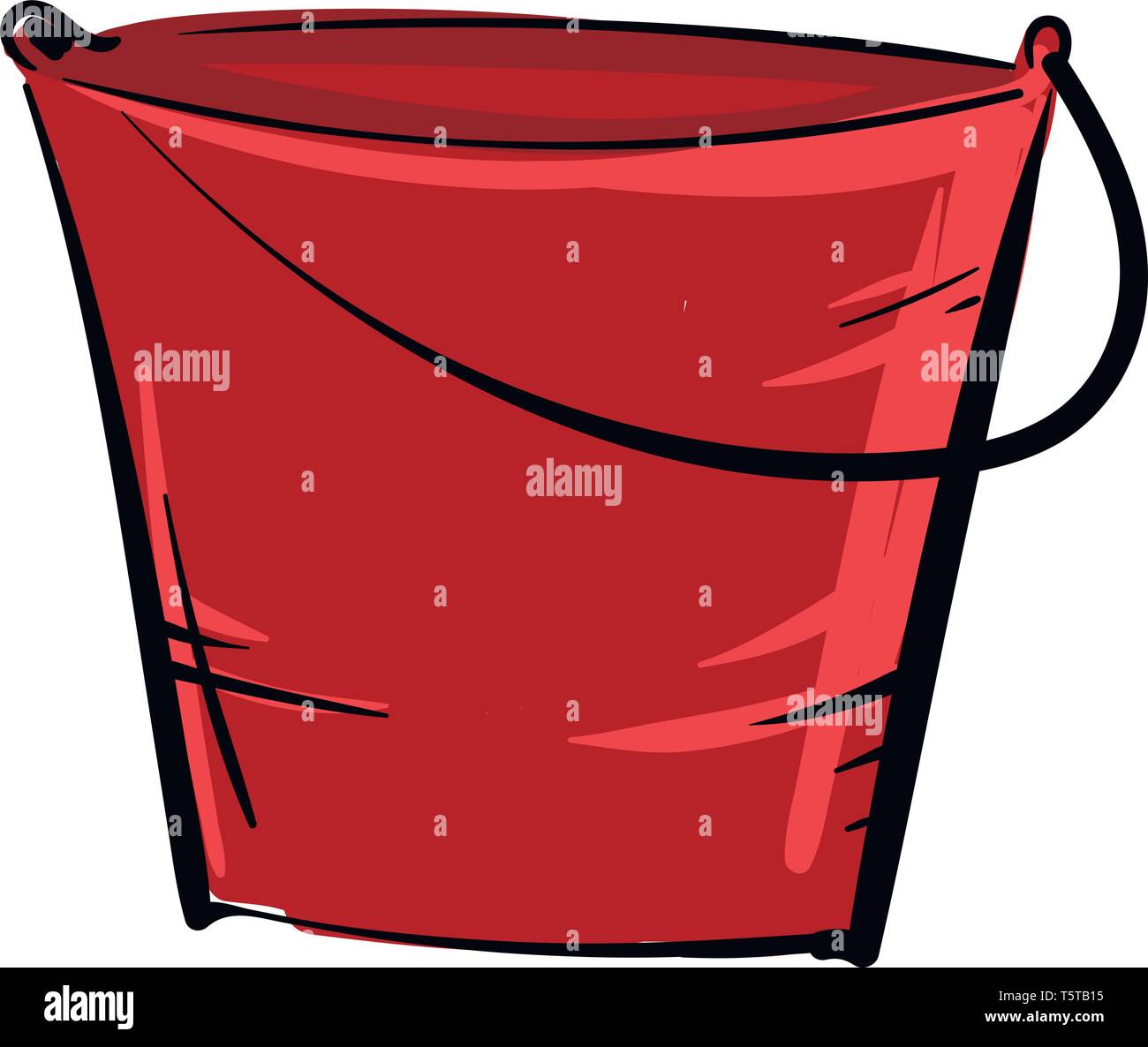 Plastic paint bucket on Stock Vector Images - Alamy