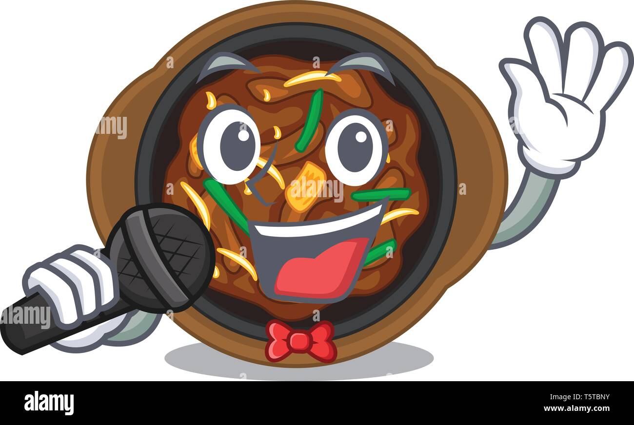 Singing bulgogi in the a cartoon shape Stock Vector Image & Art - Alamy