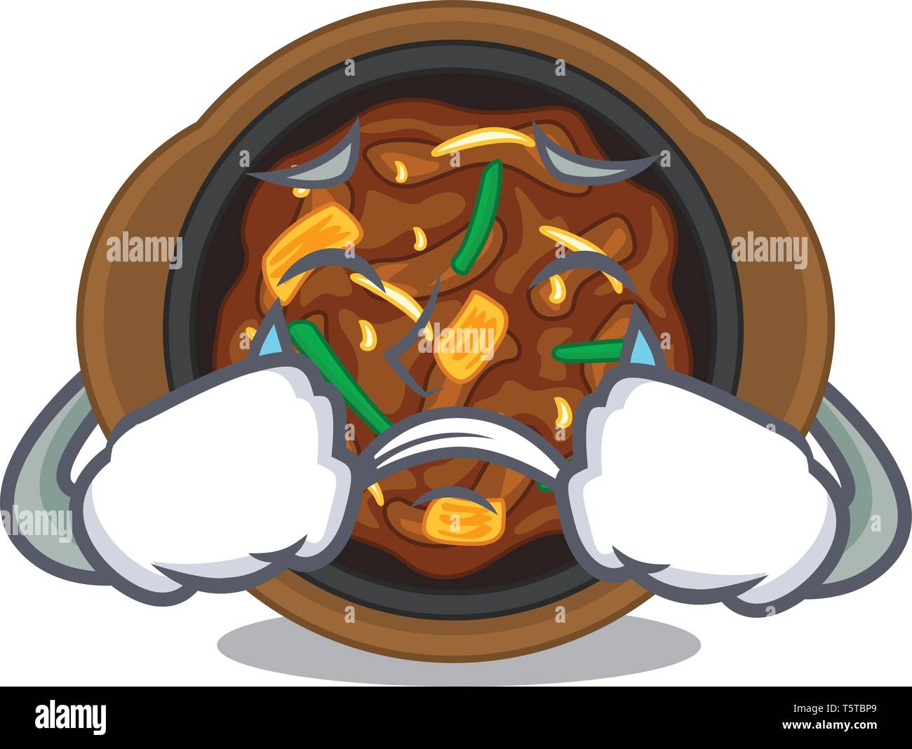 Crying bulgogi in the a cartoon shape Stock Vector Image & Art - Alamy