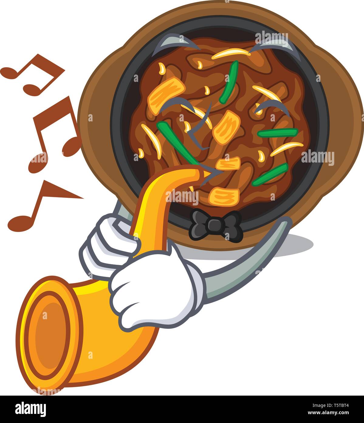 With trumpet bulgogi in the a cartoon shape Stock Vector Image & Art ...