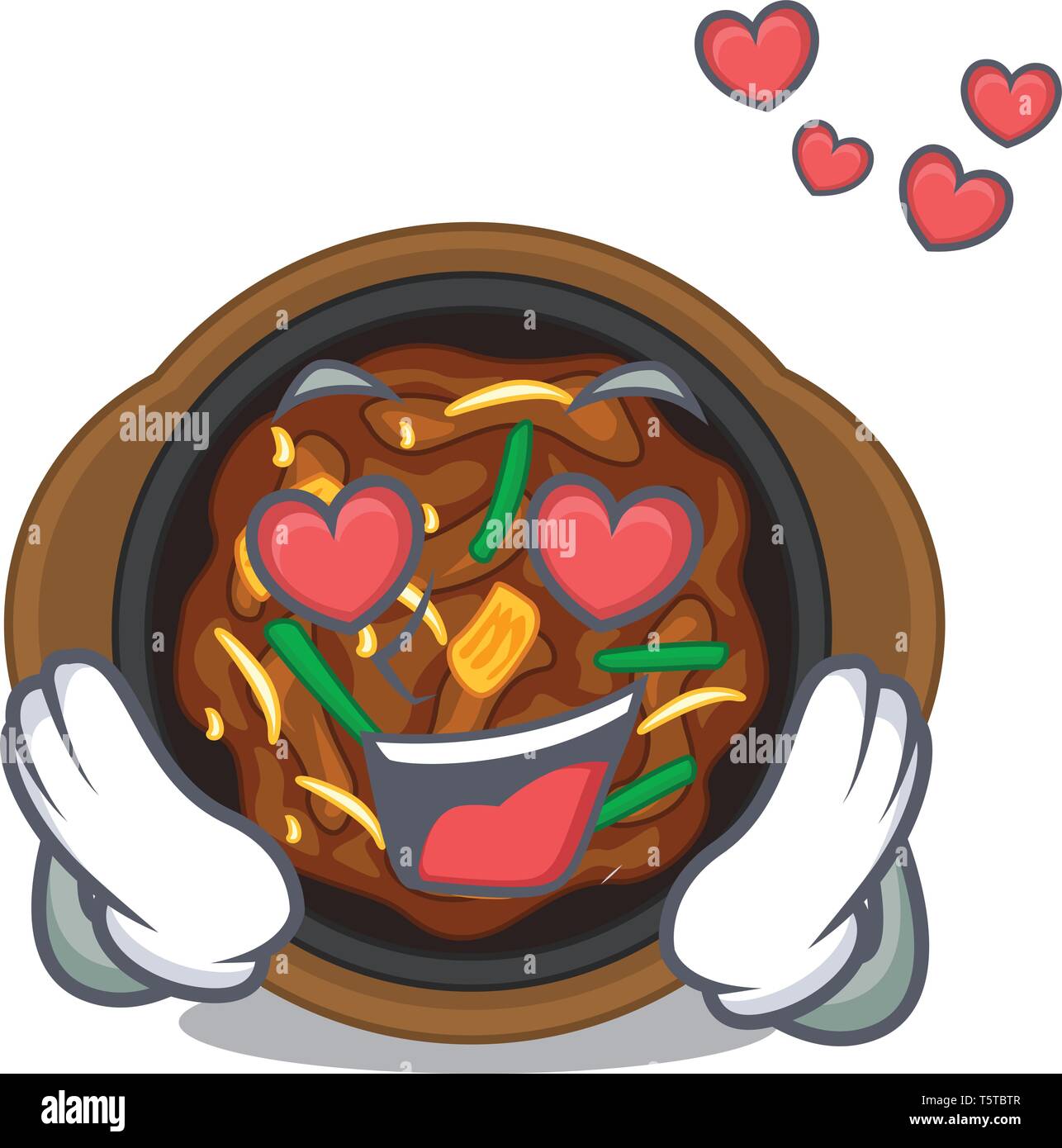 In love bulgogi in the a cartoon shape Stock Vector Image & Art - Alamy