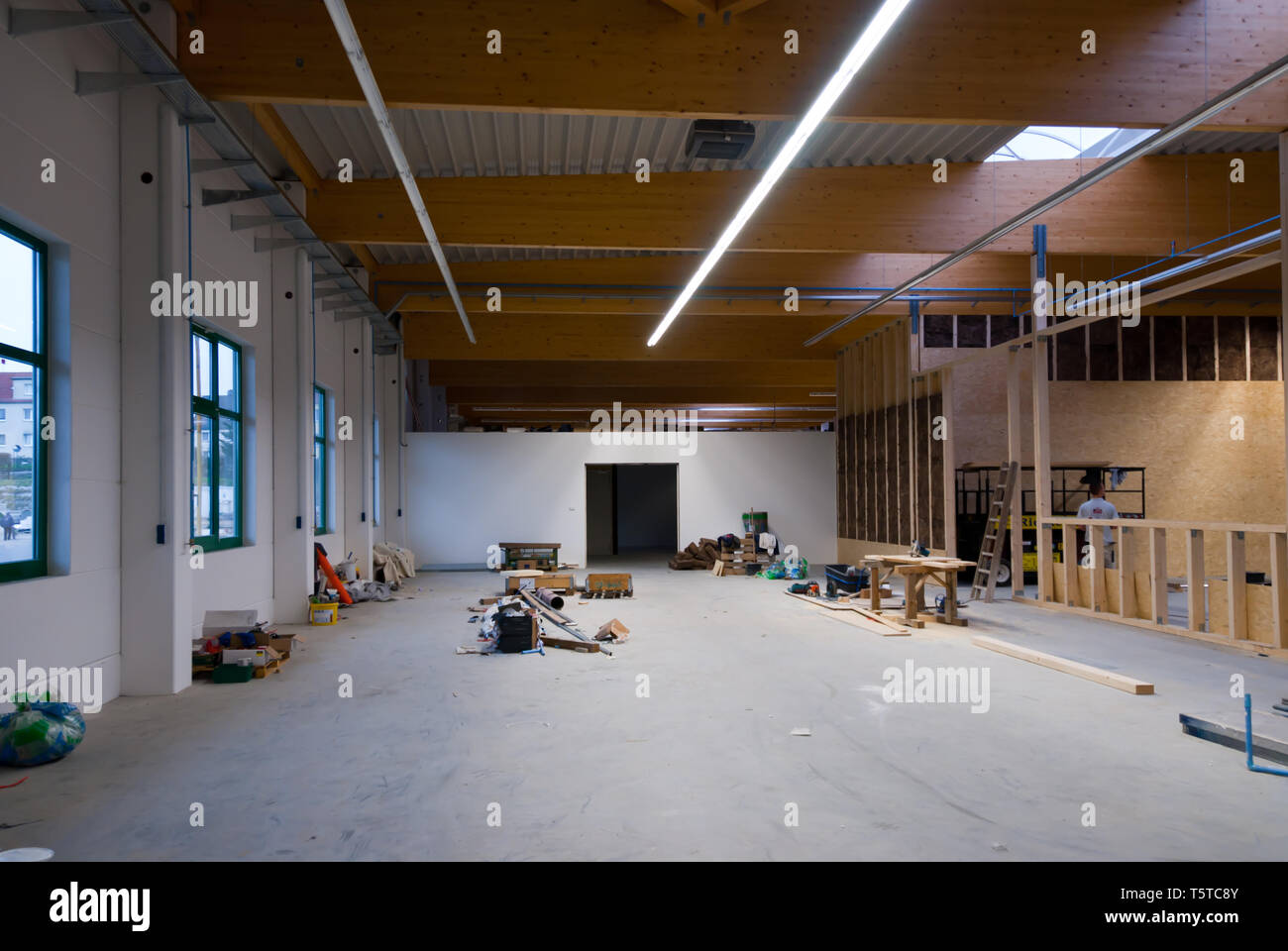 a large factory building is converted into a warehouse Stock Photo - Alamy