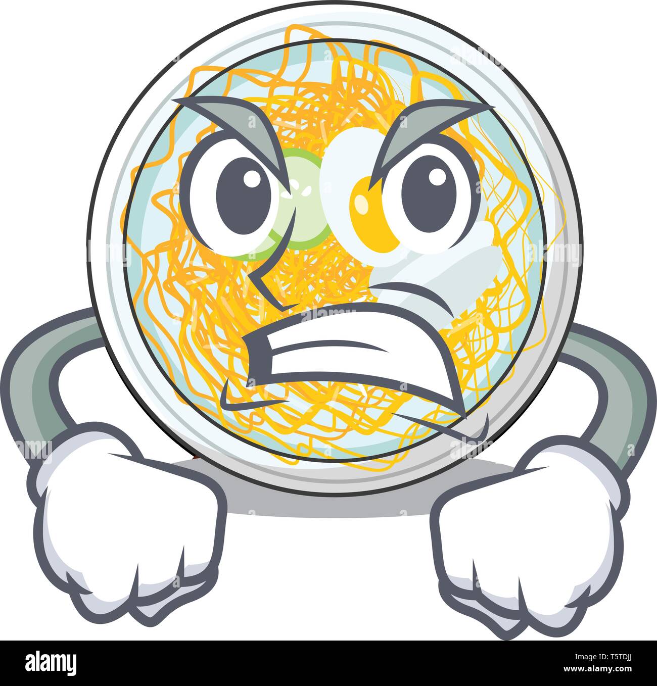 Angry naengmyeon isolated with in the character Stock Vector Image ...