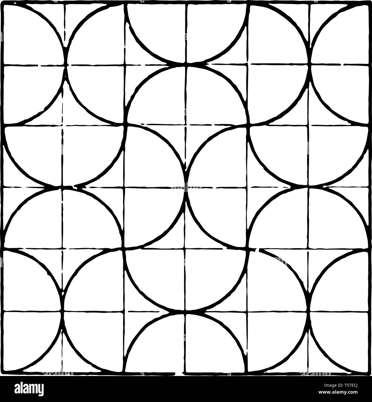 The image shows a beautiful tiling design along with a repetitive ...