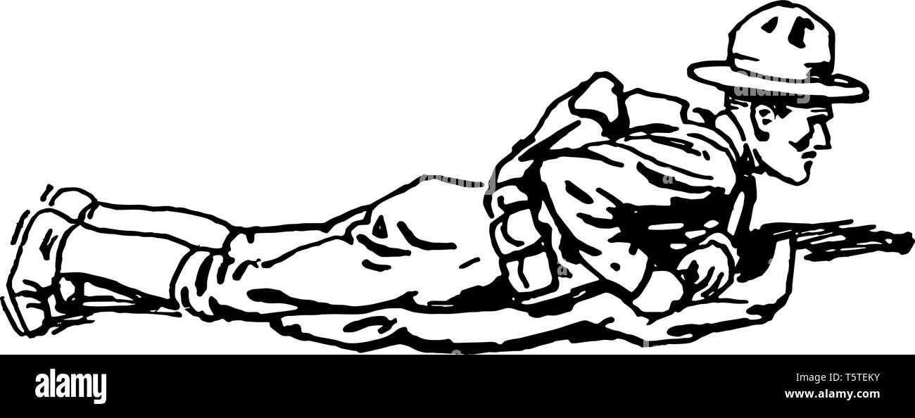 Prone of Soldier which is a position of the body lying face down ...