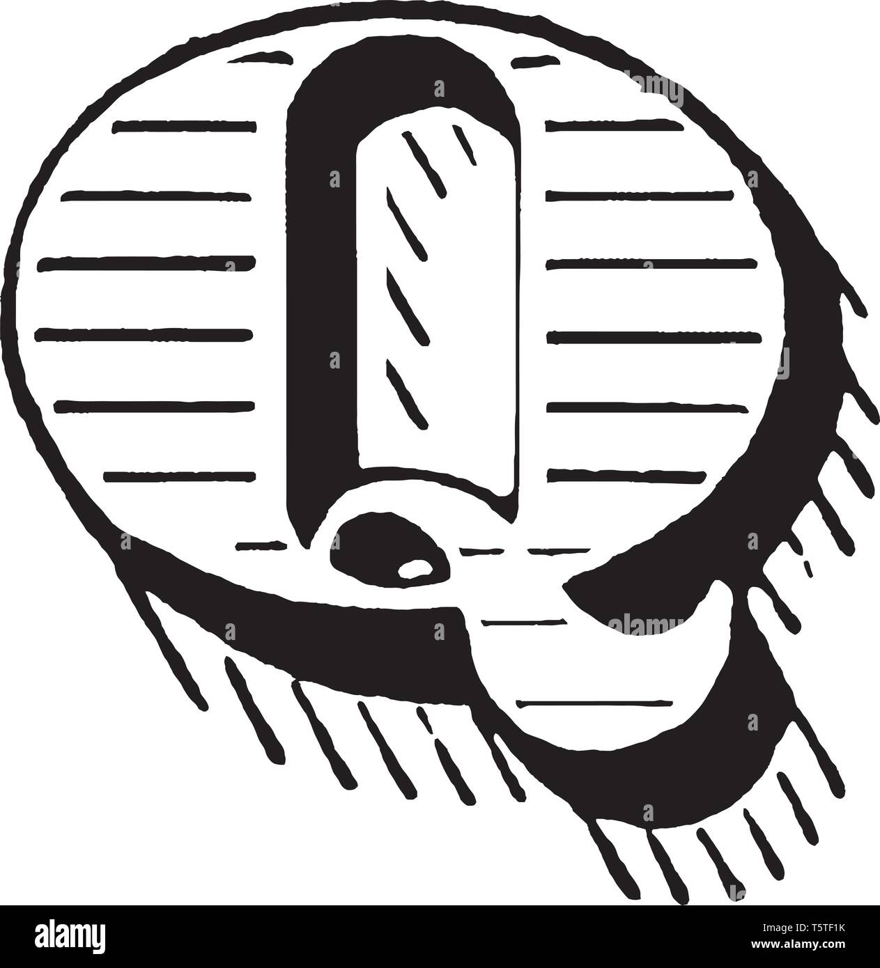 A shaded letter Q, vintage line drawing or engraving illustration Stock ...