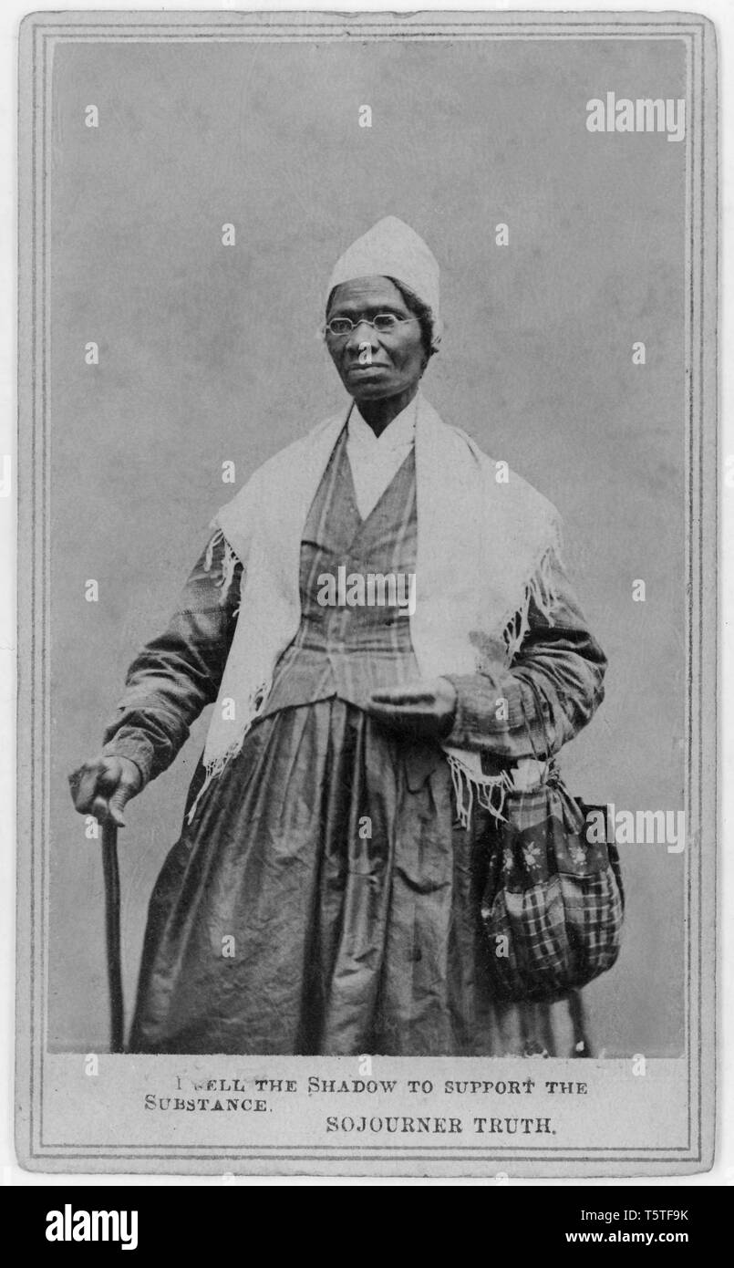 Sojourner Truth (1797-1883), Abolitionist, Freed Slave and Women's ...
