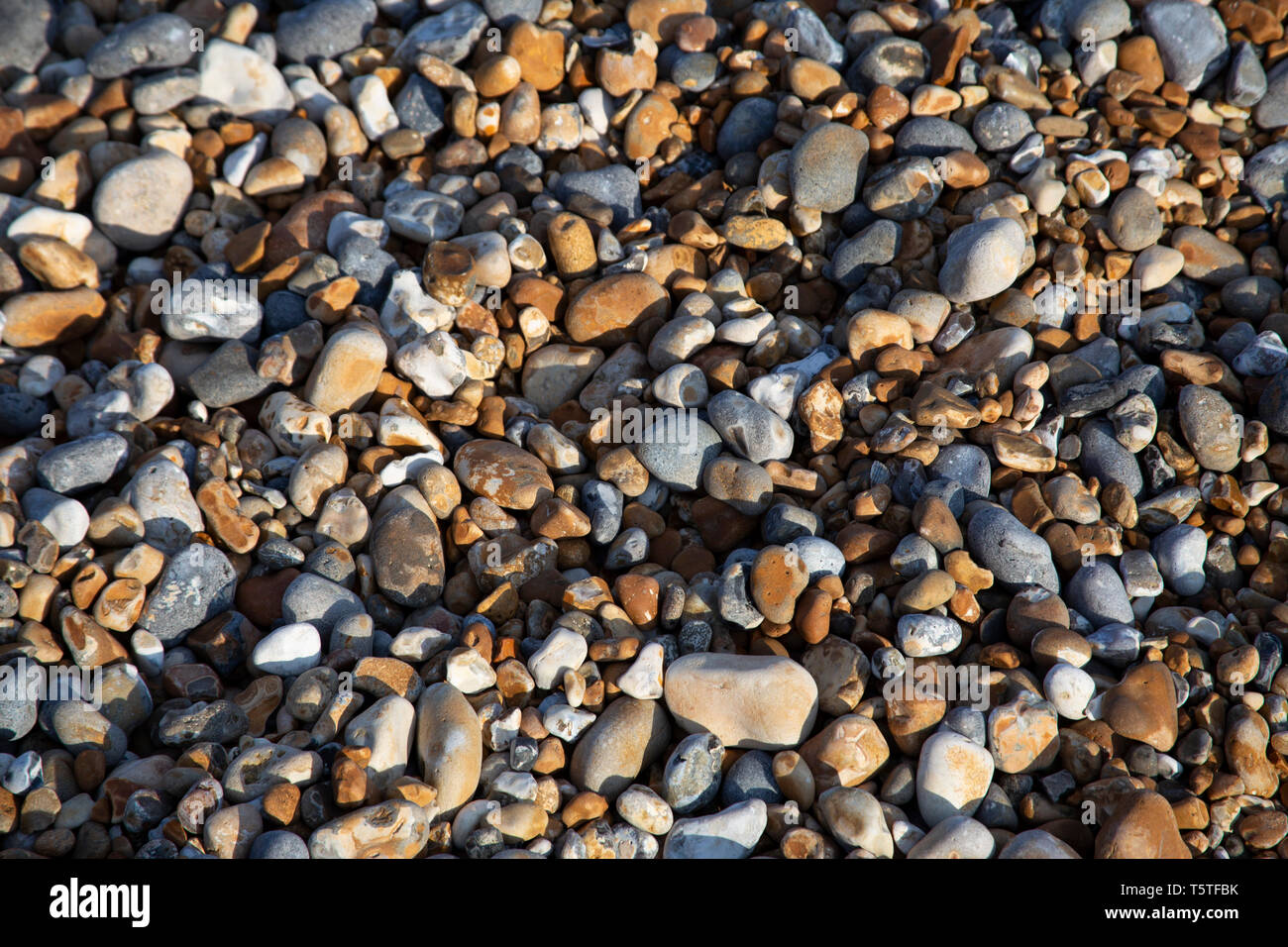 Pebbles on a beach. Background Stock Photo - Alamy