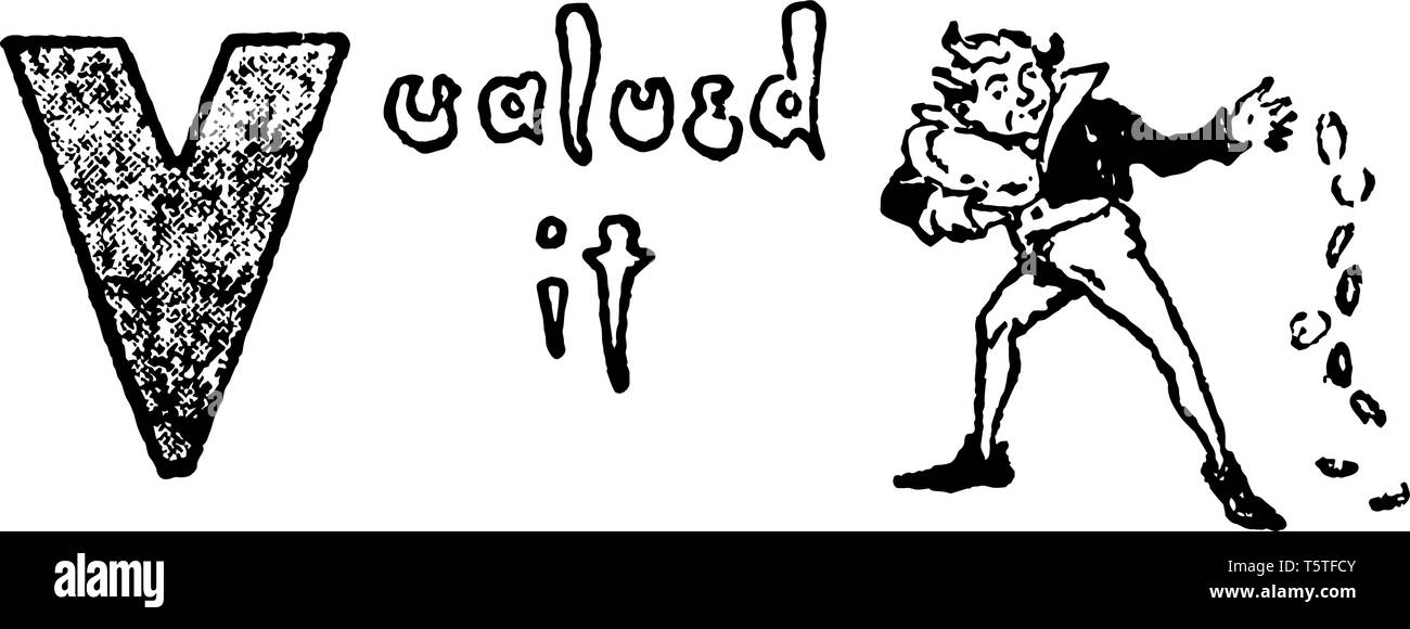 Letter v drawing Stock Vector Images - Alamy