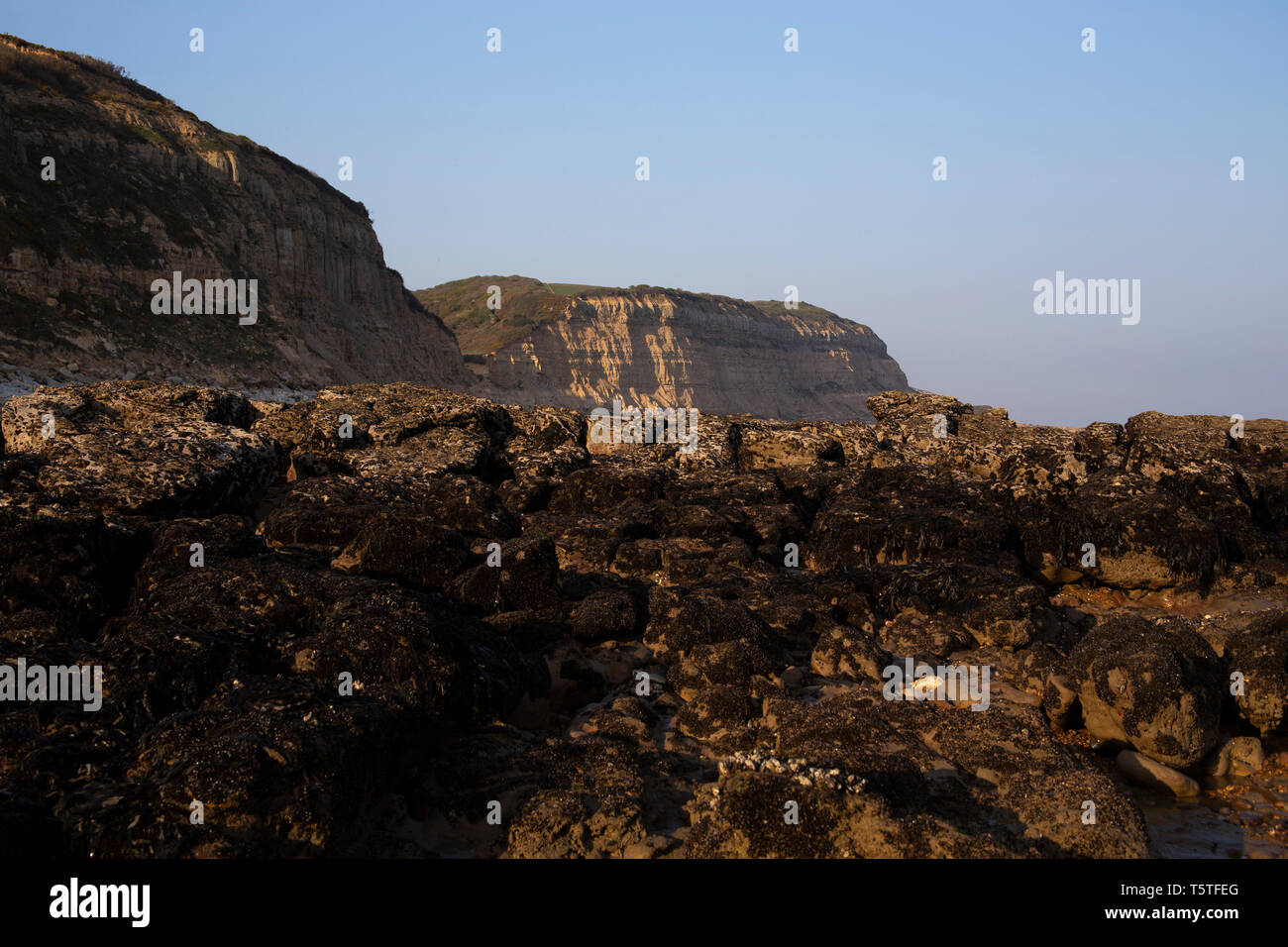 Rocks and cliffs at Hastings, Sussex Stock Photo - Alamy