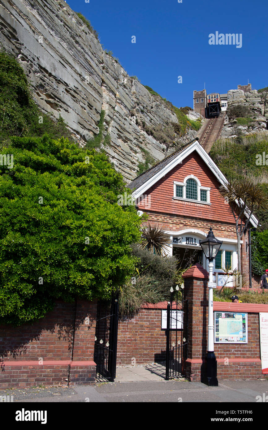Funicular railway hastings hi-res stock photography and images - Alamy