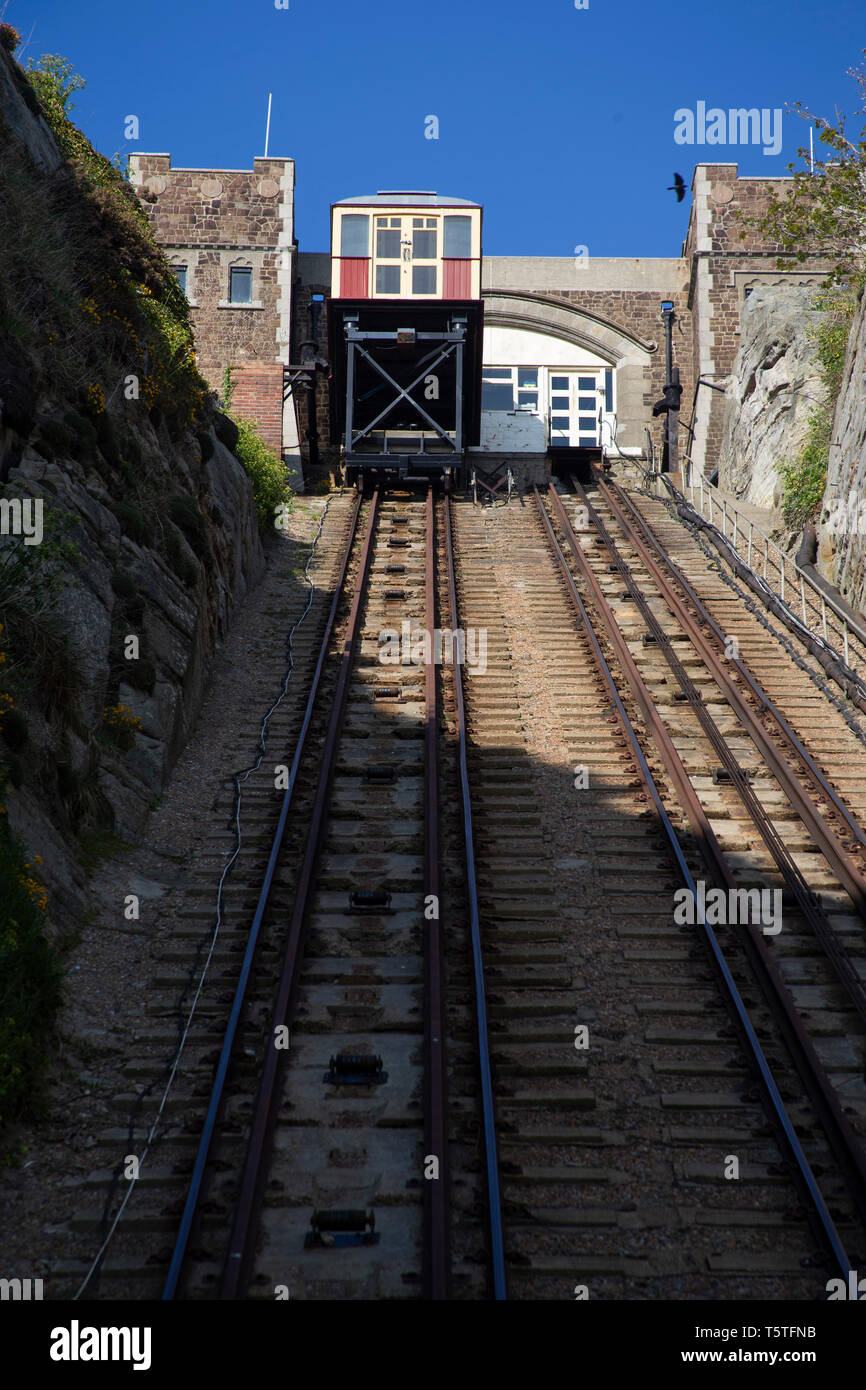 Hastings East Hill Funicular Railway Stock Photo - Alamy