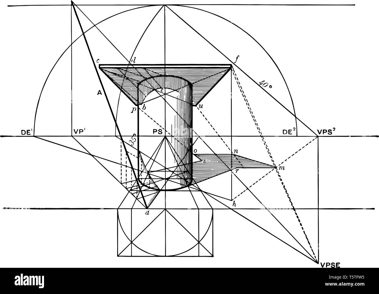 A column that helps a horizontal square slab at right angles to the ...